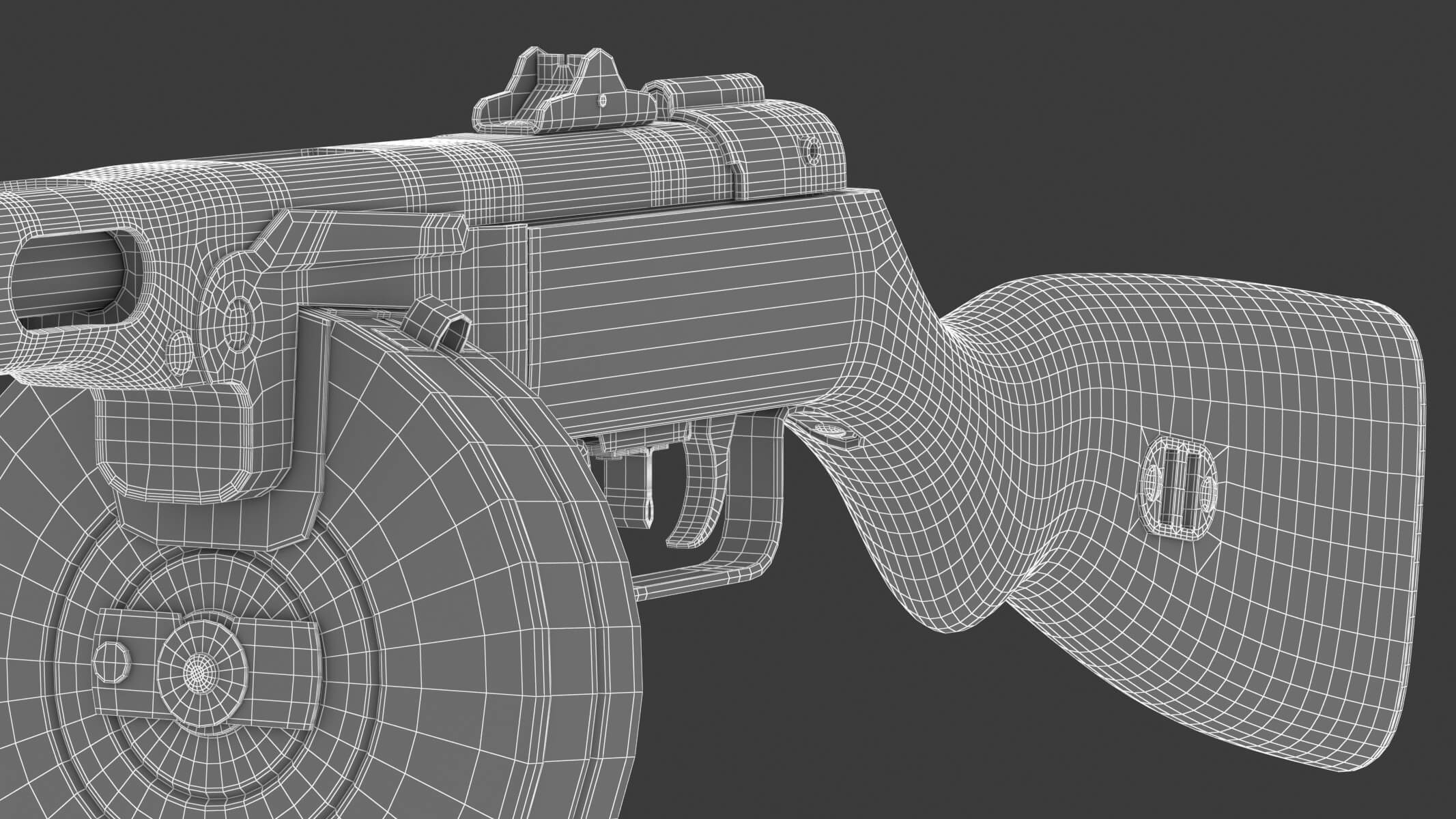 PPSH-41 3D Model by frezzy