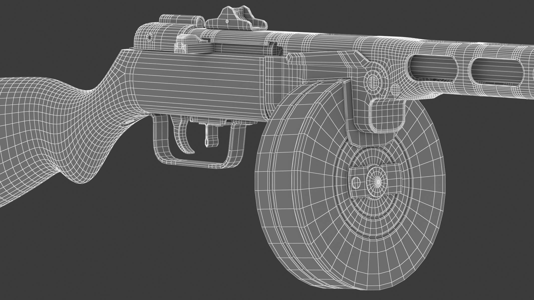 PPSH-41 3D Model by frezzy