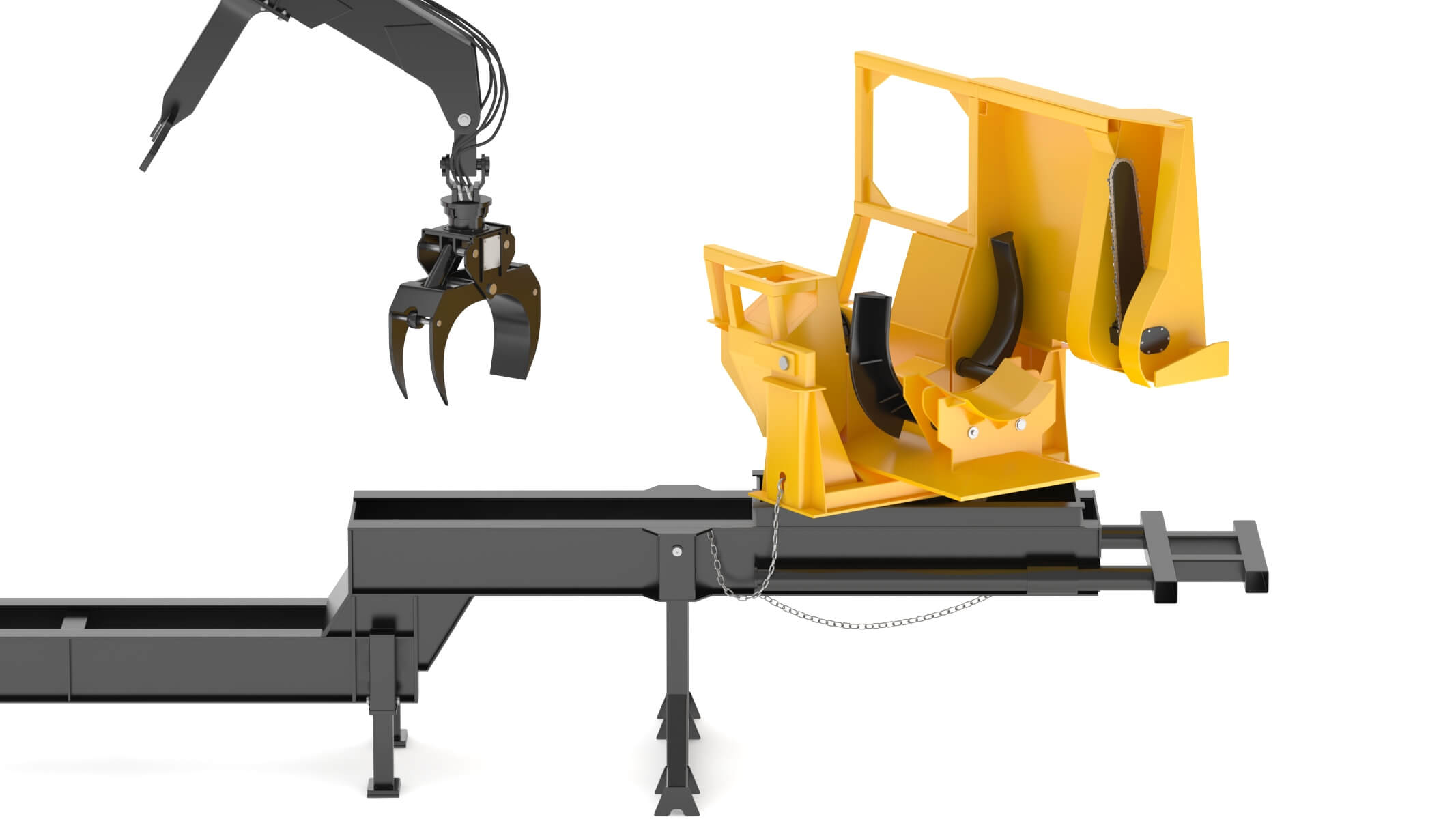 Prentice 410Ex Knuckleboom Loader - 3D Model by frezzy