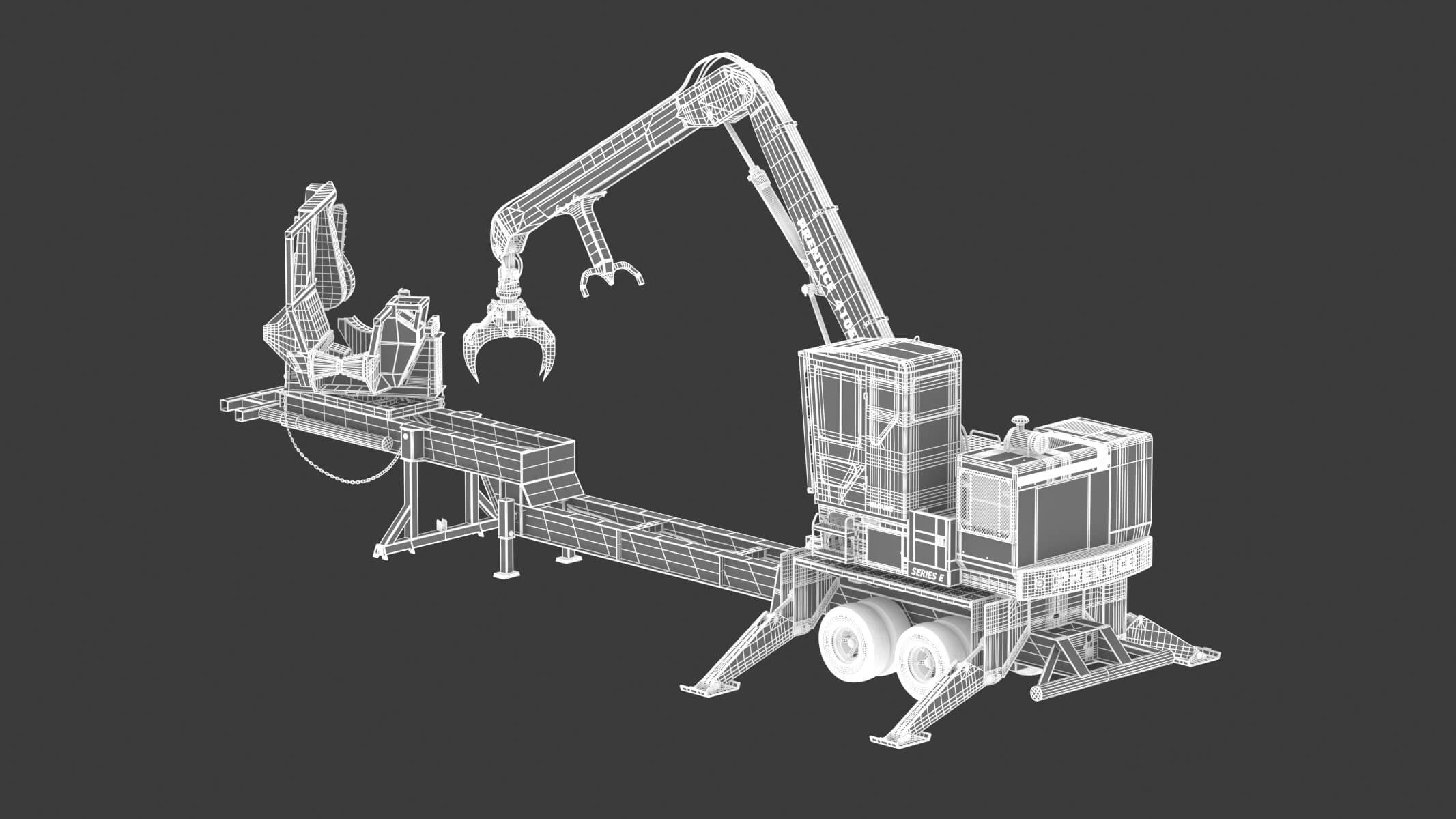 Prentice 410Ex Knuckleboom Loader - 3D Model by frezzy