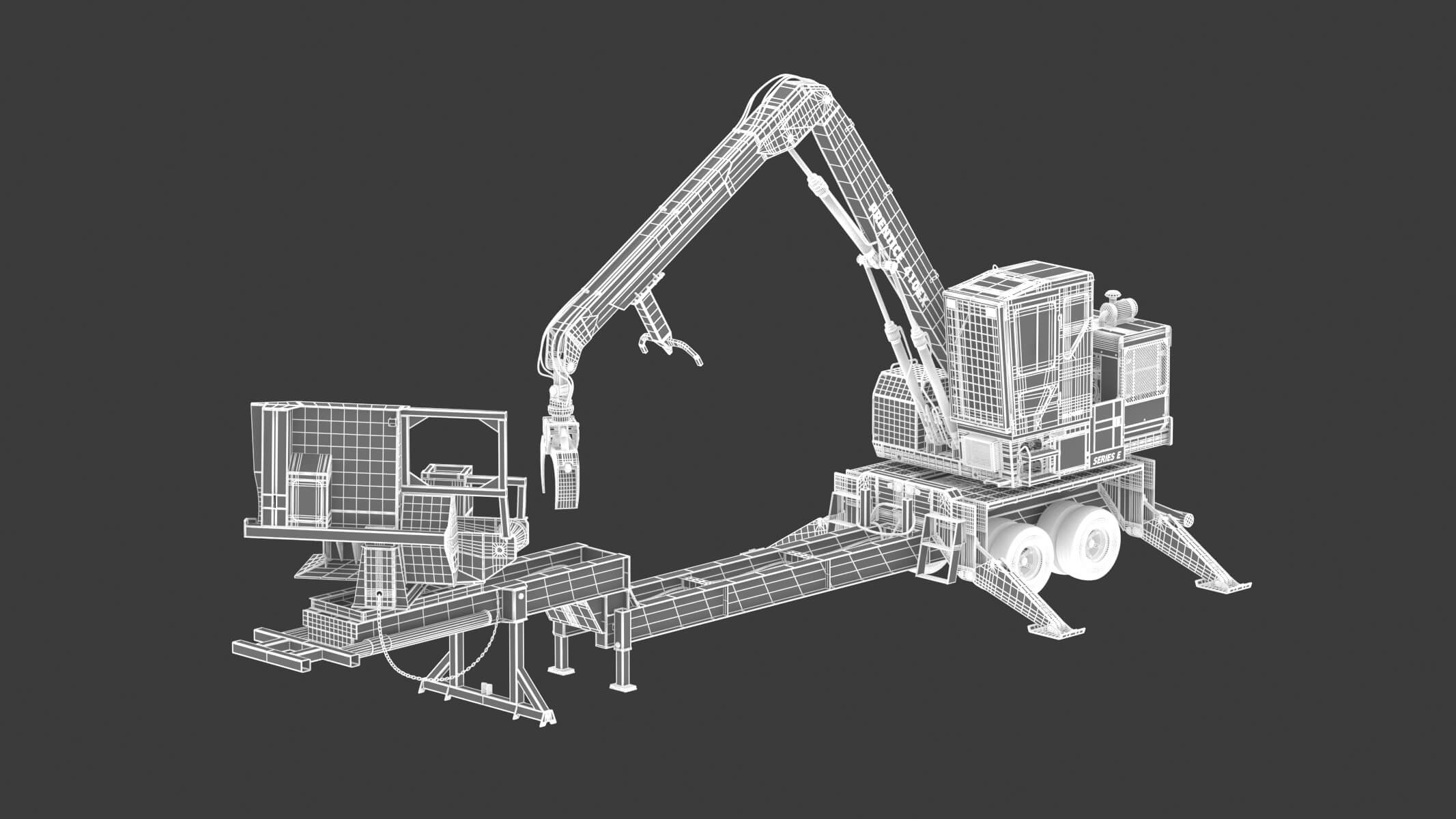 Prentice 410Ex Knuckleboom Loader - 3D Model by frezzy