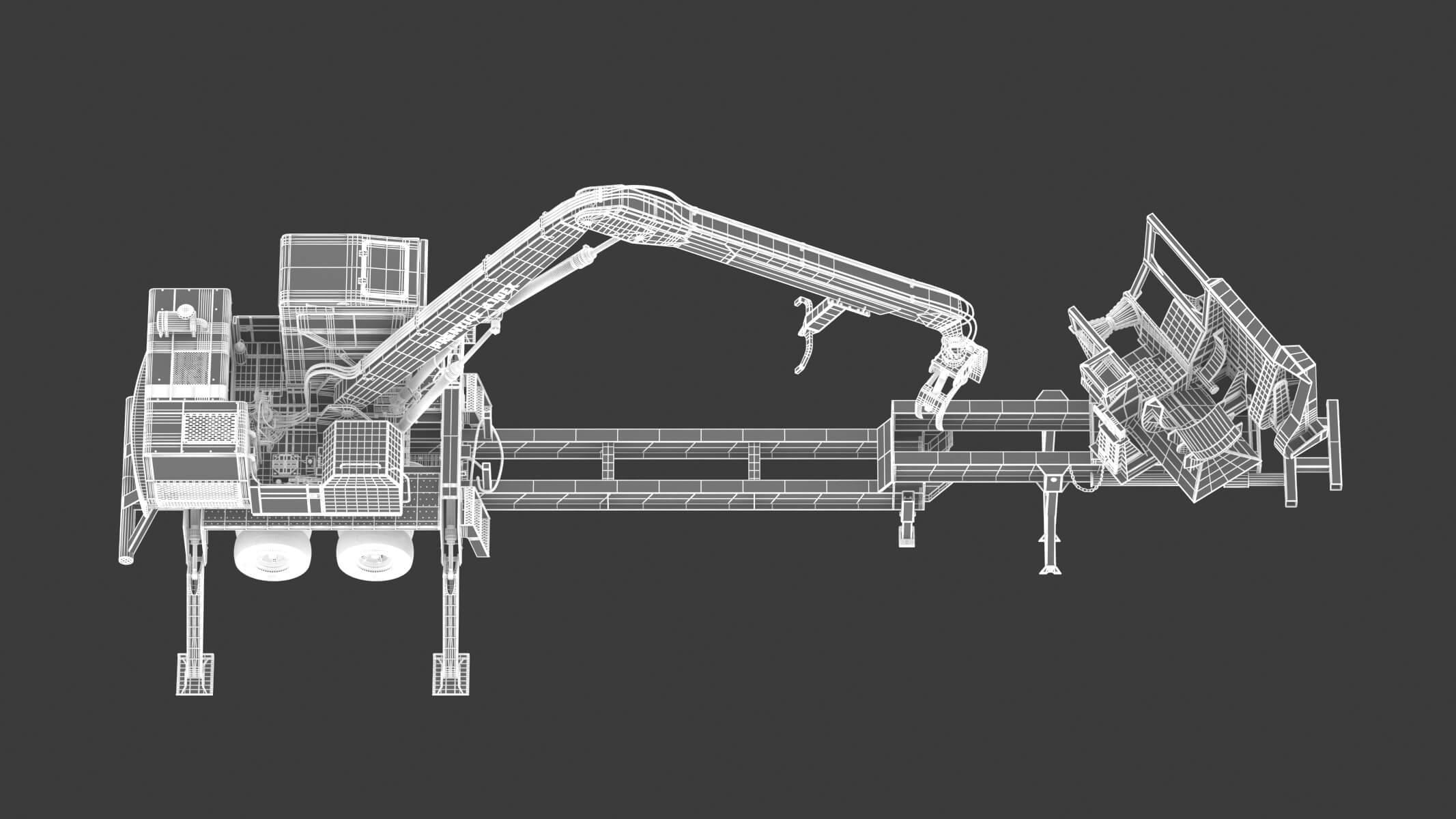 Prentice 410Ex Knuckleboom Loader - 3D Model by frezzy