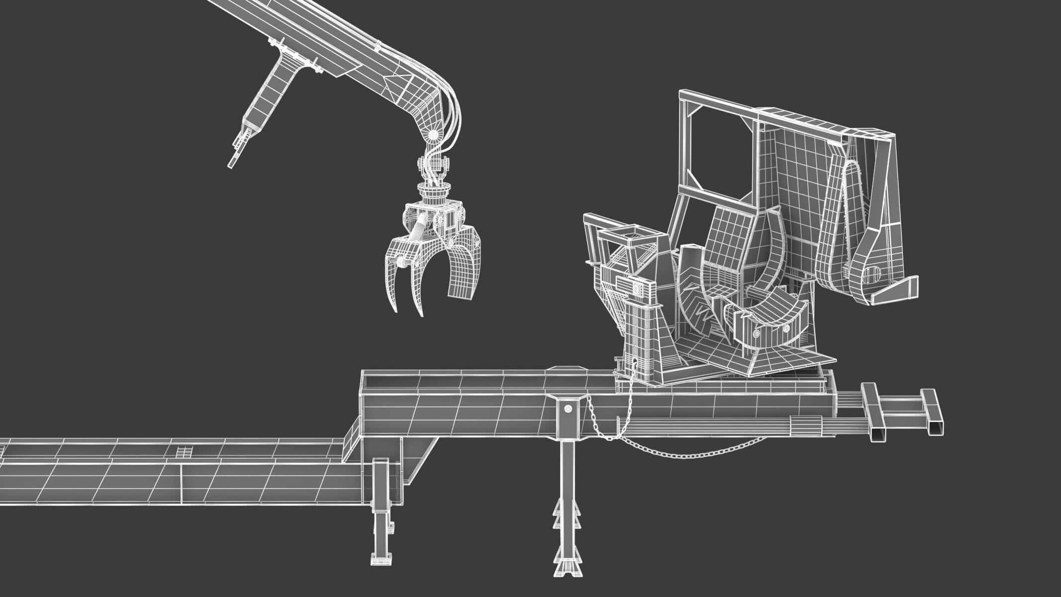Prentice 410Ex Knuckleboom Loader - 3D Model by frezzy