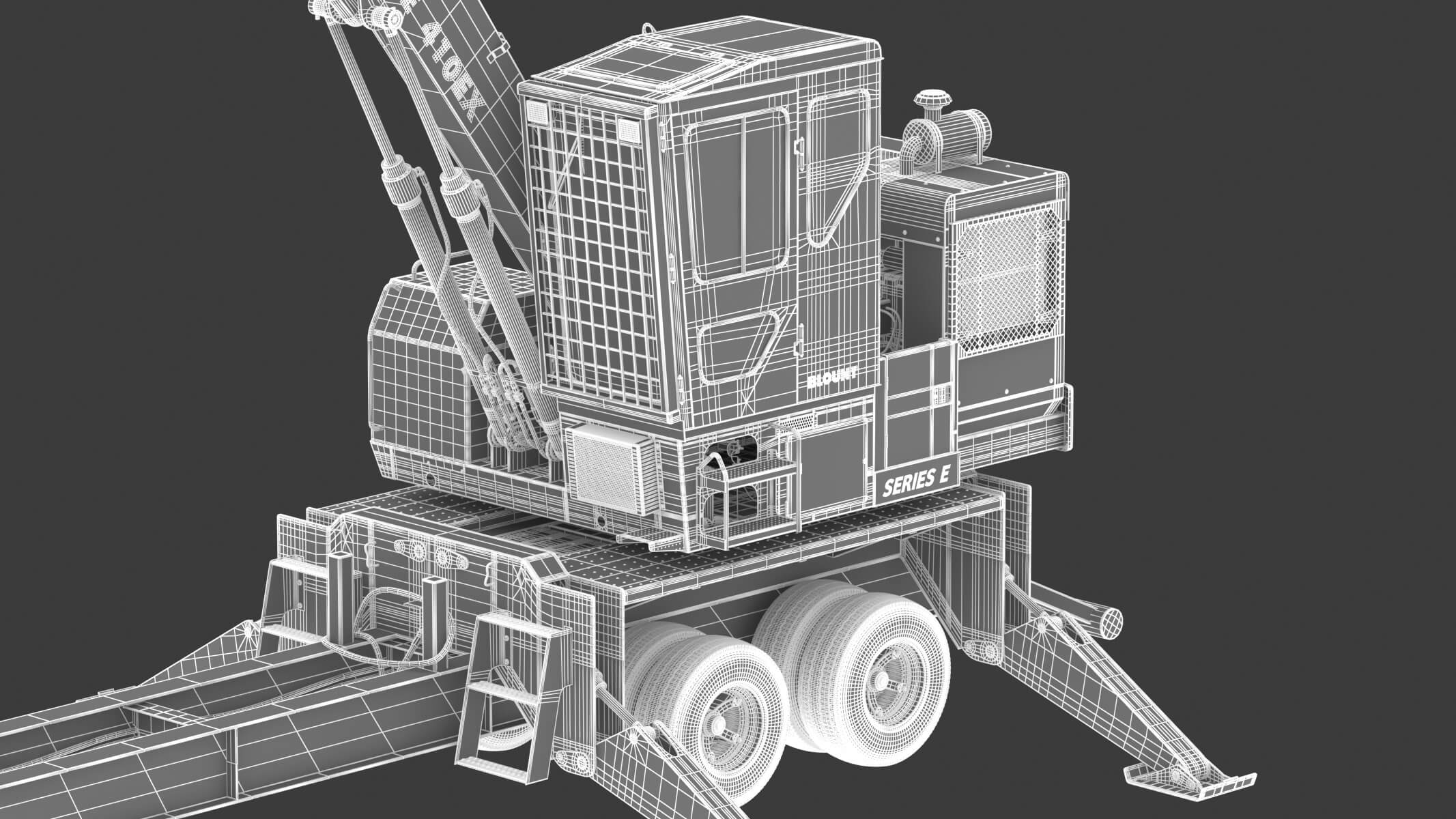 Prentice 410Ex Knuckleboom Loader - 3D Model by frezzy