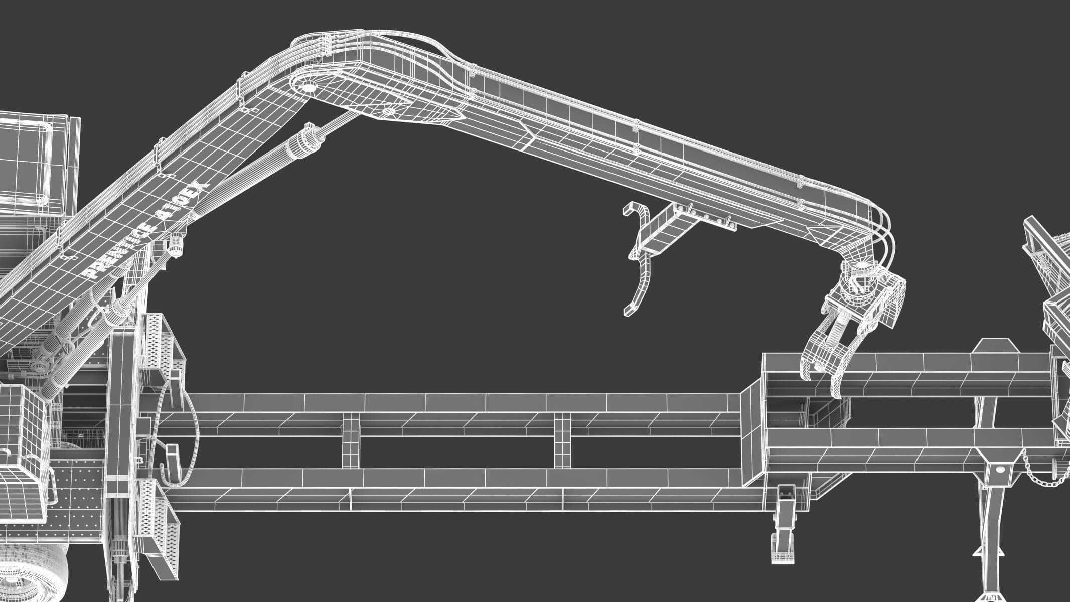 Prentice 410Ex Knuckleboom Loader - 3D Model by frezzy