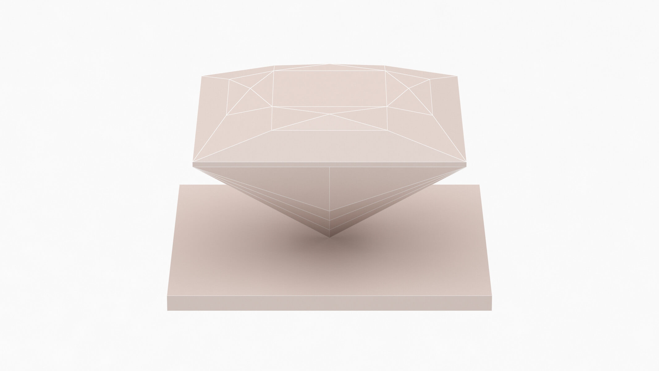 Princess Cut Diamond - 3D Model by frezzy