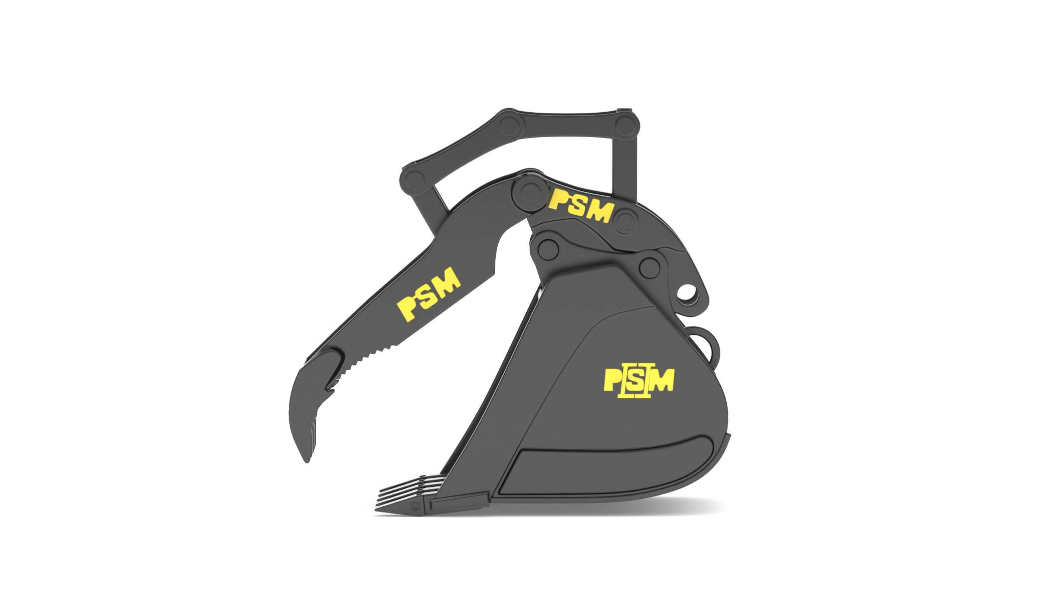 Psm Bucket Progressive Link Hydraulic Thumbs - 3D Model by frezzy