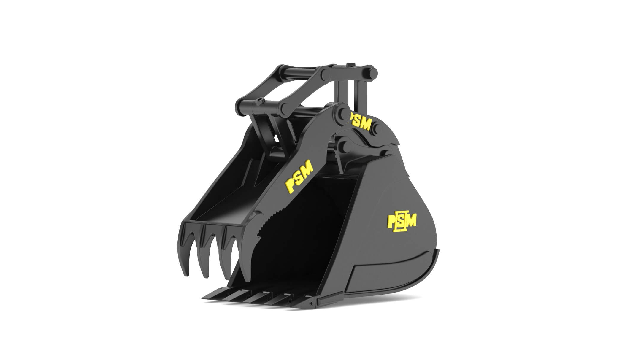 Psm Bucket Progressive Link Hydraulic Thumbs - 3D Model by frezzy