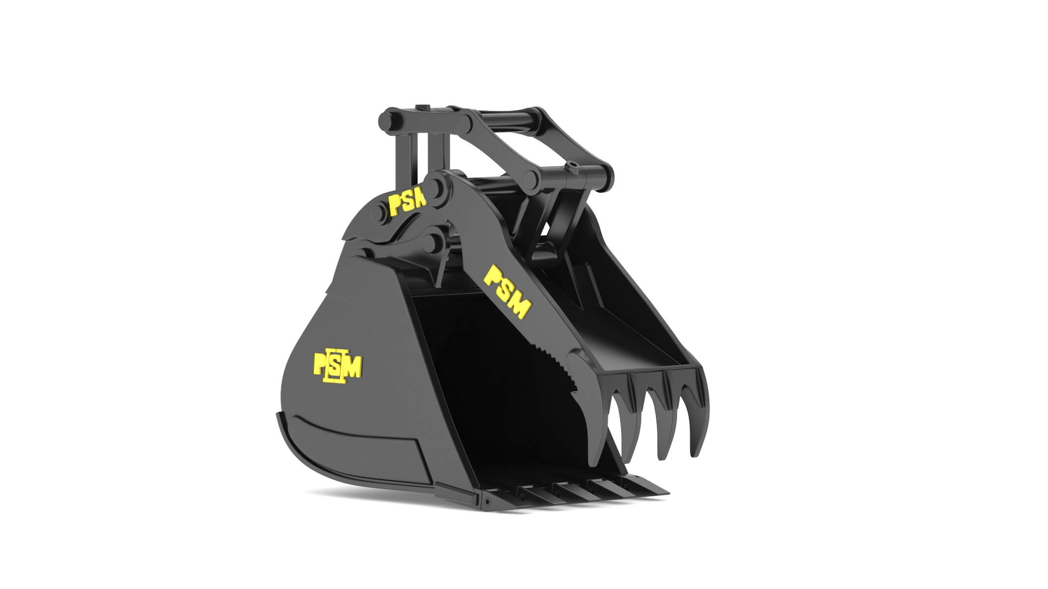 Psm Bucket Progressive Link Hydraulic Thumbs - 3D Model by frezzy