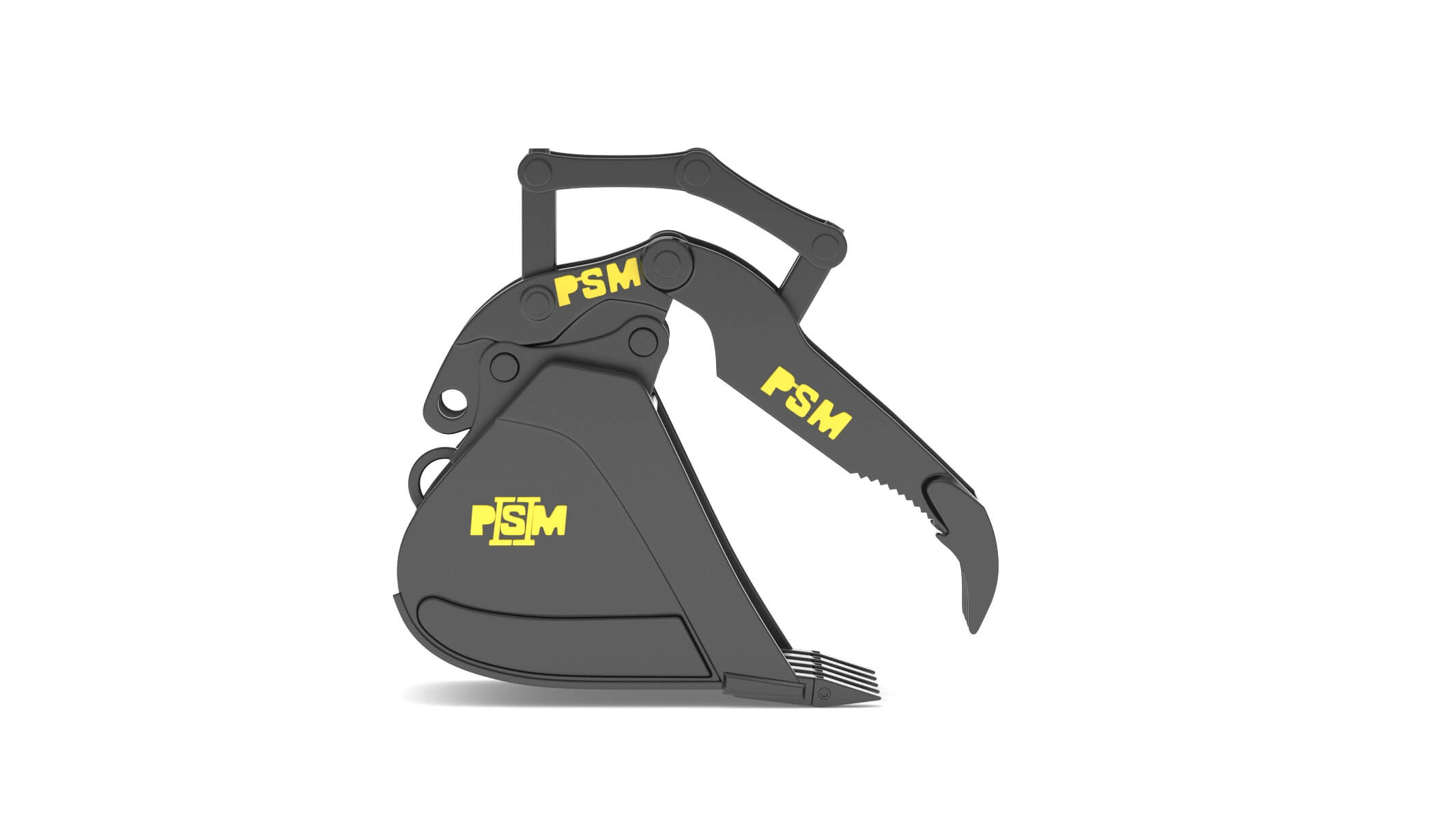 Psm Bucket Progressive Link Hydraulic Thumbs - 3D Model by frezzy