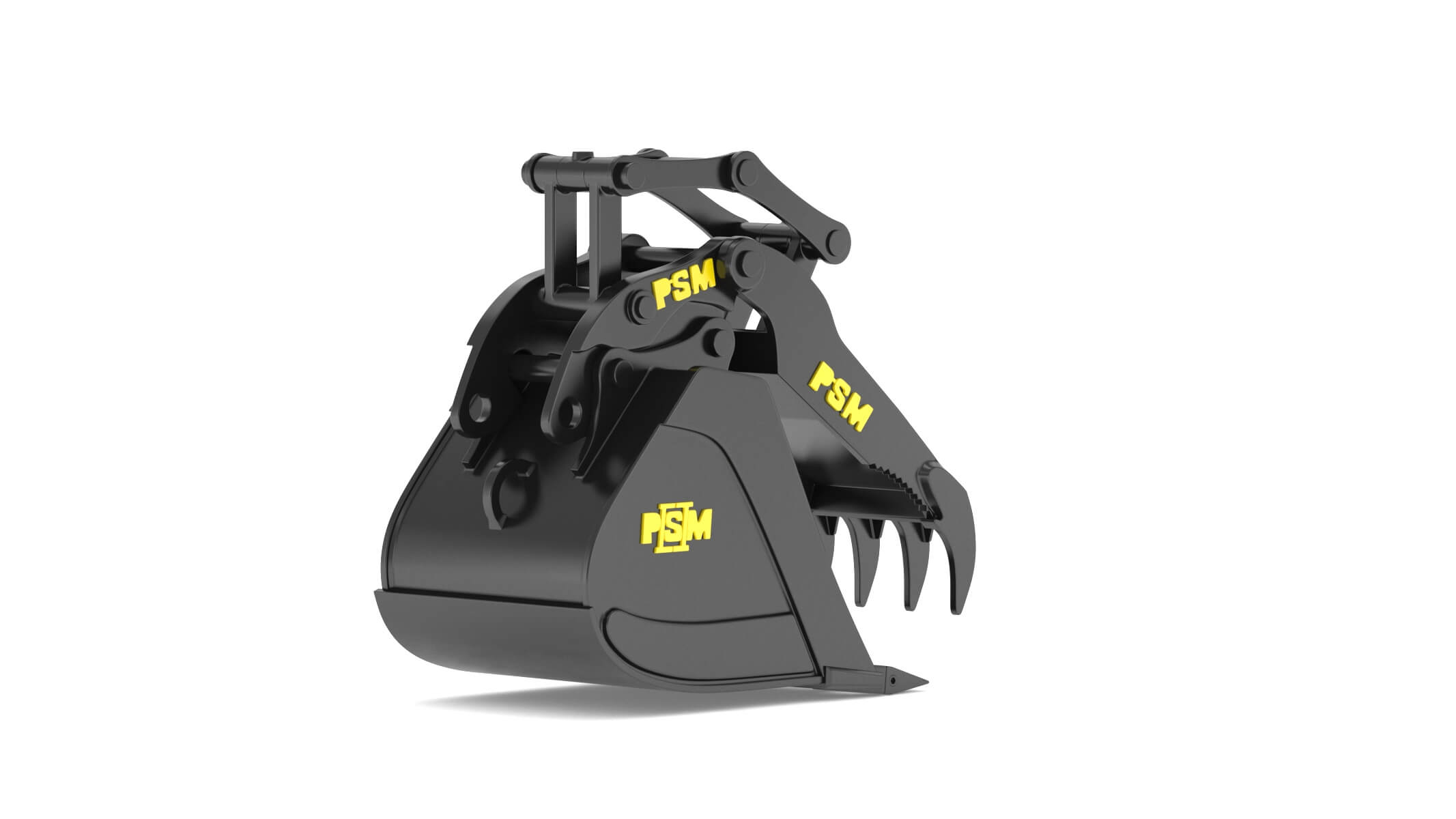 Psm Bucket Progressive Link Hydraulic Thumbs - 3D Model by frezzy