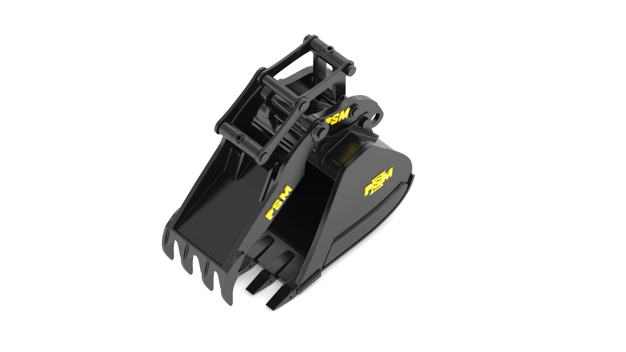 Psm Bucket Progressive Link Hydraulic Thumbs - 3D Model by frezzy