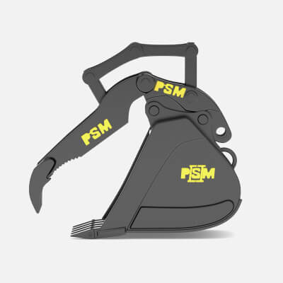 Psm Bucket Progressive Link Hydraulic Thumbs - 3D Model by frezzy