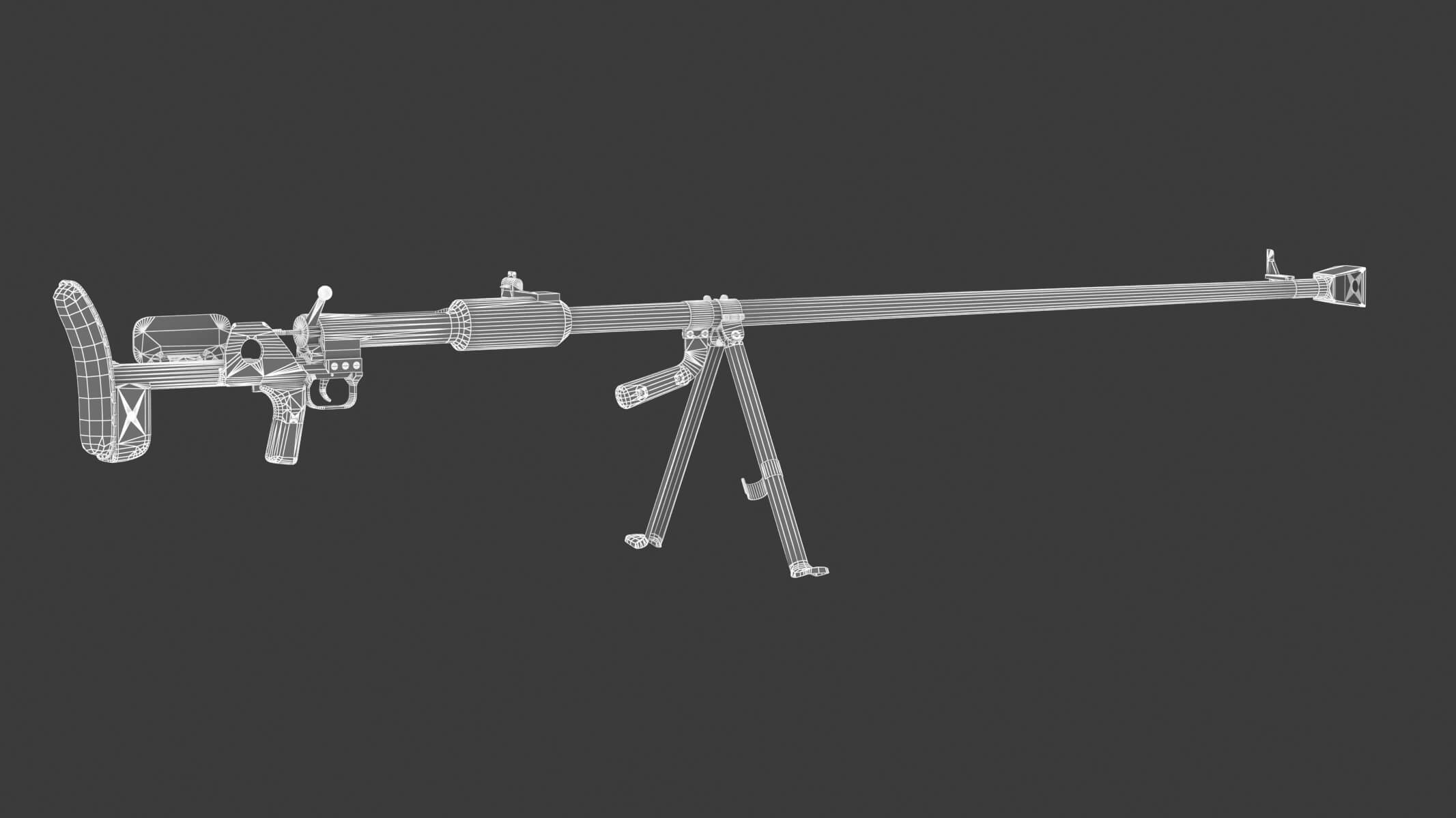 Ptrd 41 Low Poly - 3D Model by frezzy