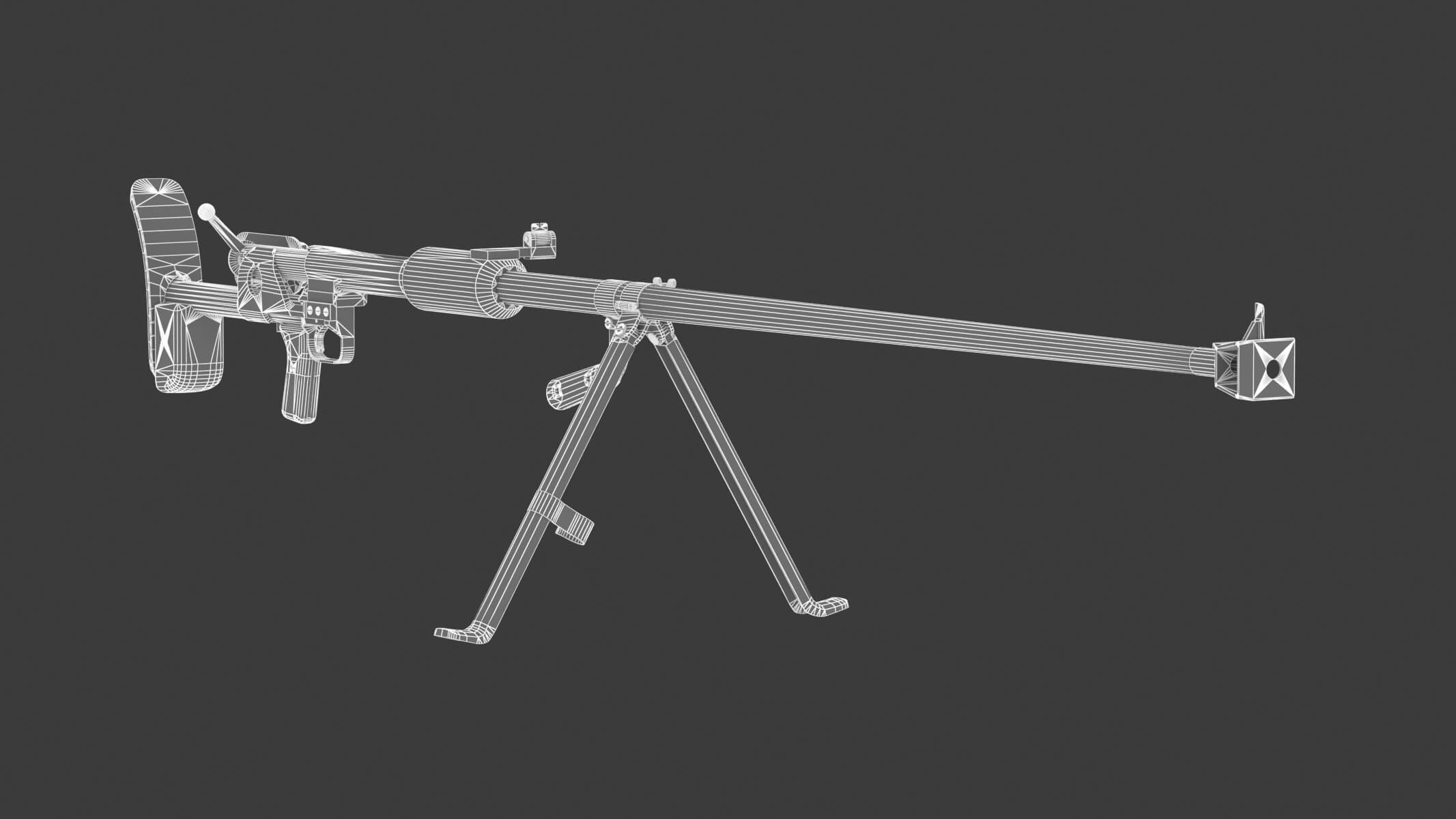 Ptrd 41 Low Poly - 3D Model by frezzy