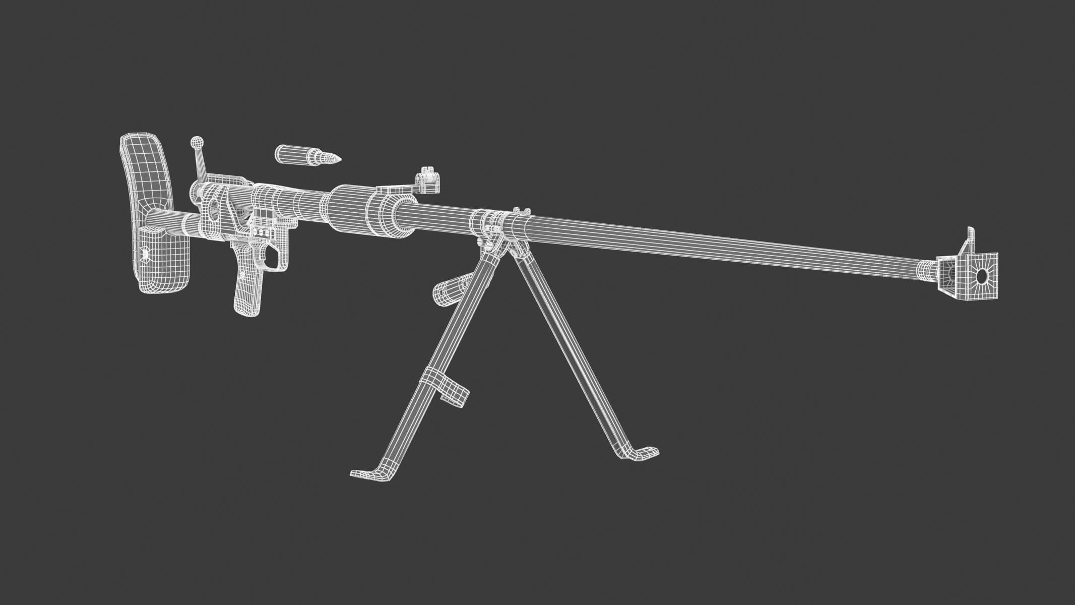 PTRD-41 3D Model by frezzy