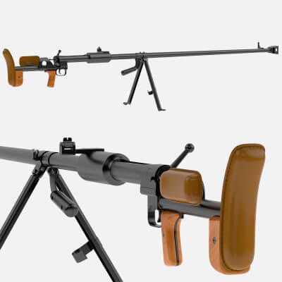 PTRD-41 3D Model by frezzy