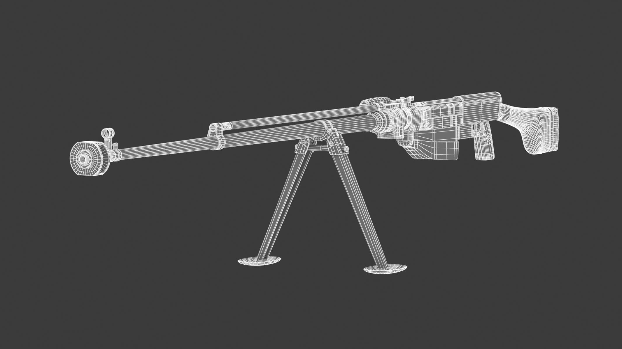 PTRS-41 3D Model by frezzy