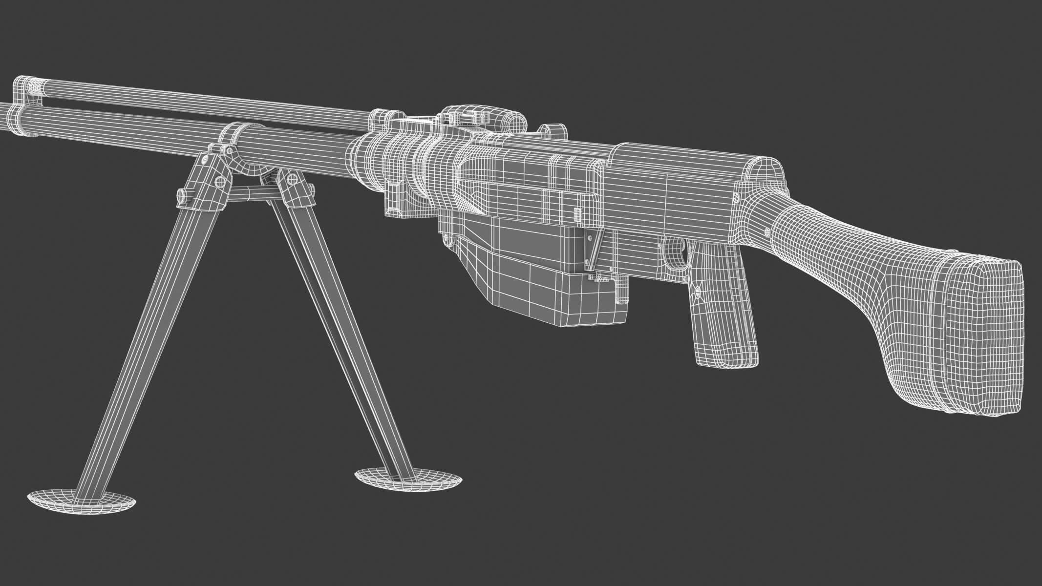 PTRS-41 3D Model by frezzy