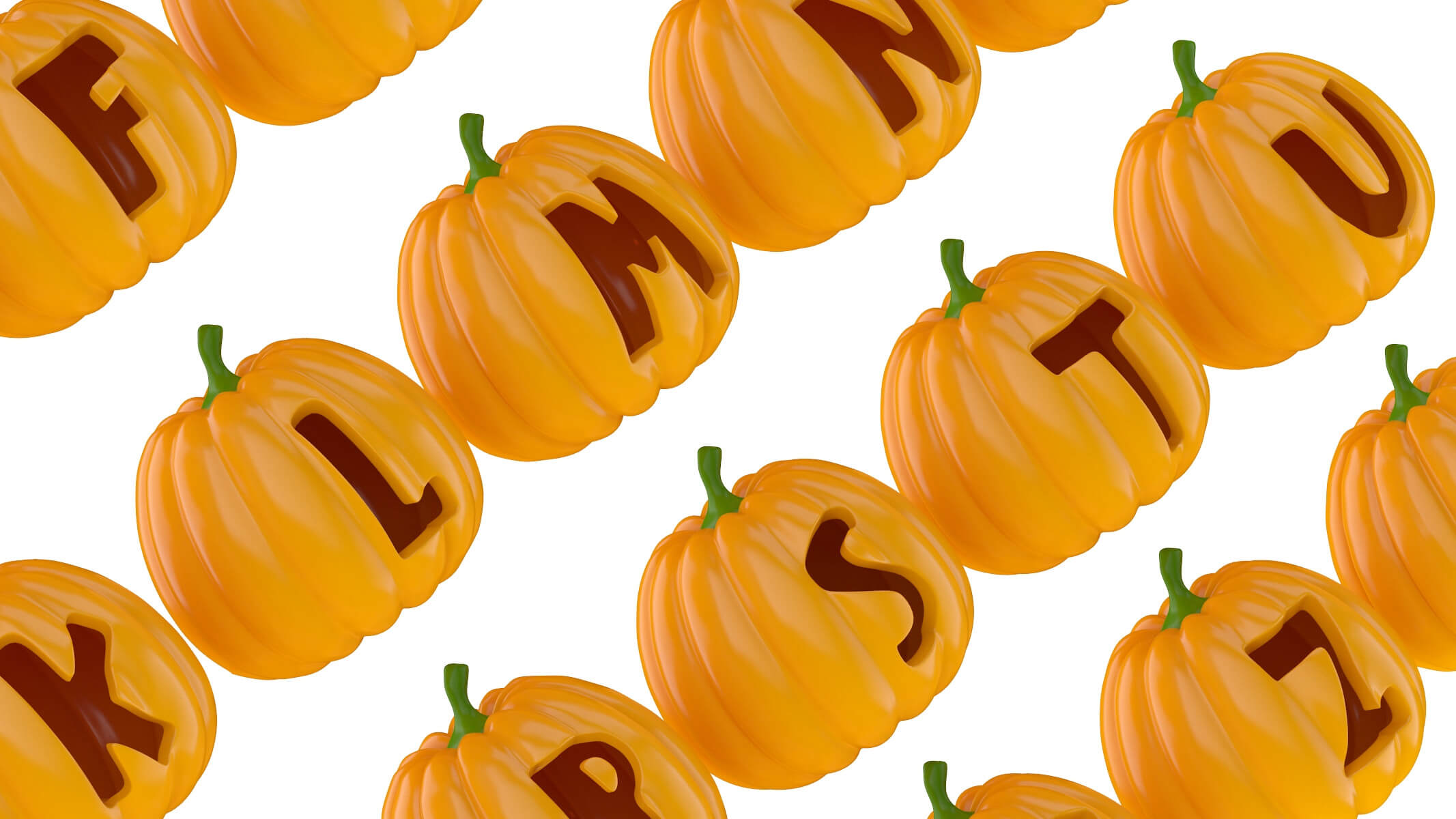 Pumpkin Alphabet - 3D Model by frezzy