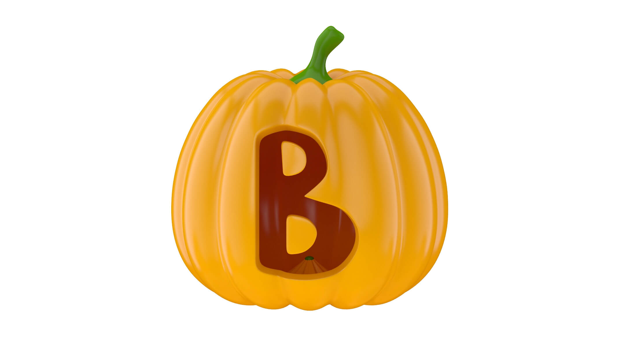 Pumpkin Alphabet - 3D Model by frezzy