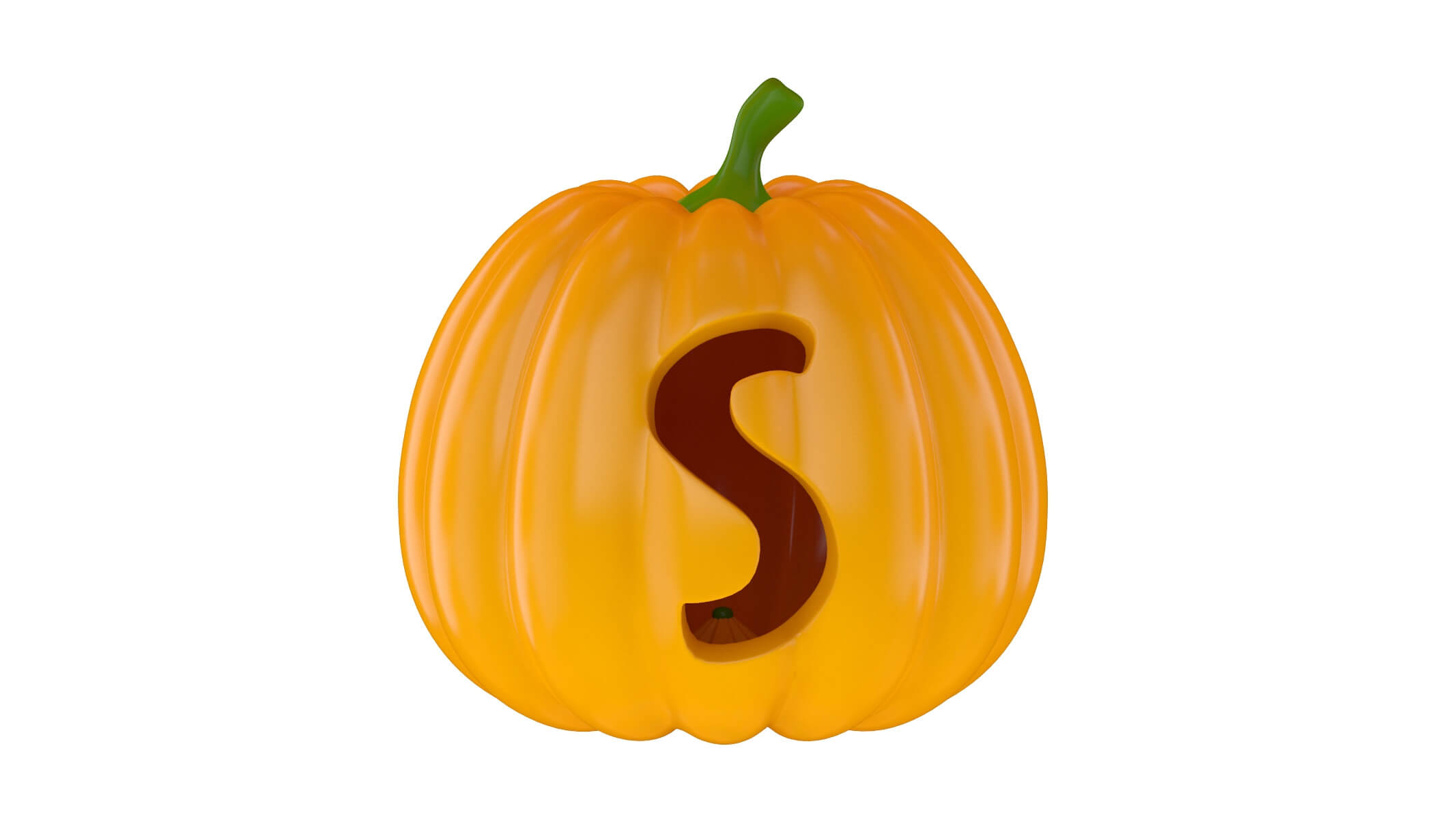 Pumpkin Alphabet - 3D Model by frezzy