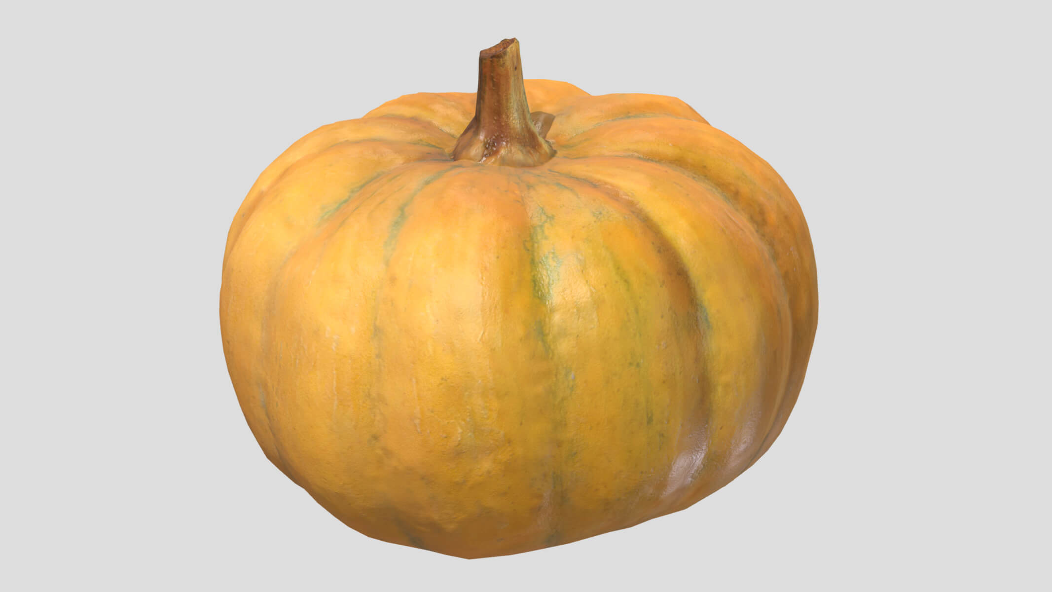 Pumpkin Low Poly - 3D Model by frezzy