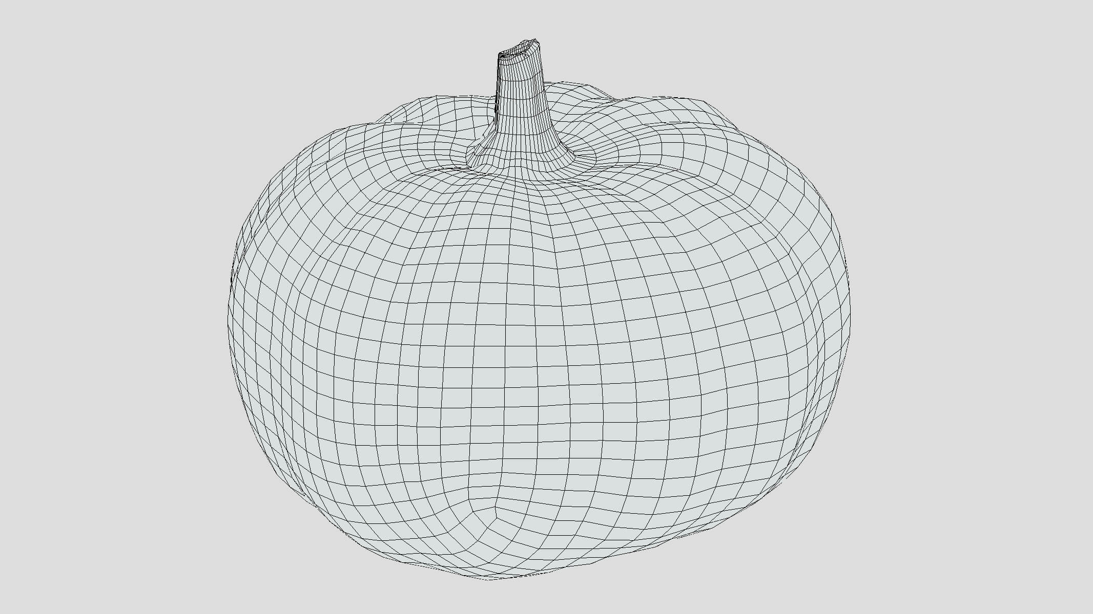 Pumpkin Low Poly - 3D Model by frezzy