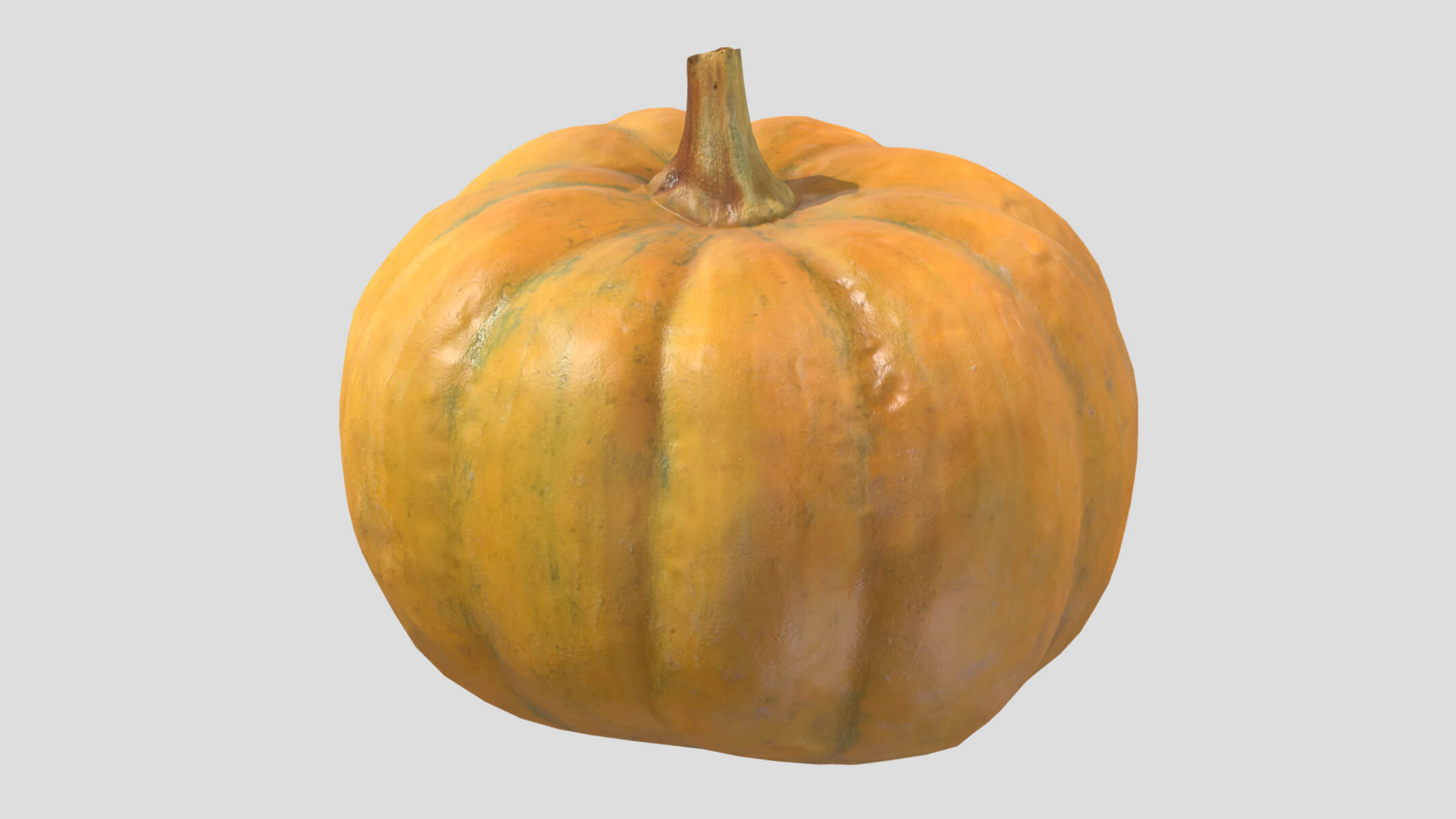 Pumpkin Low Poly - 3D Model by frezzy