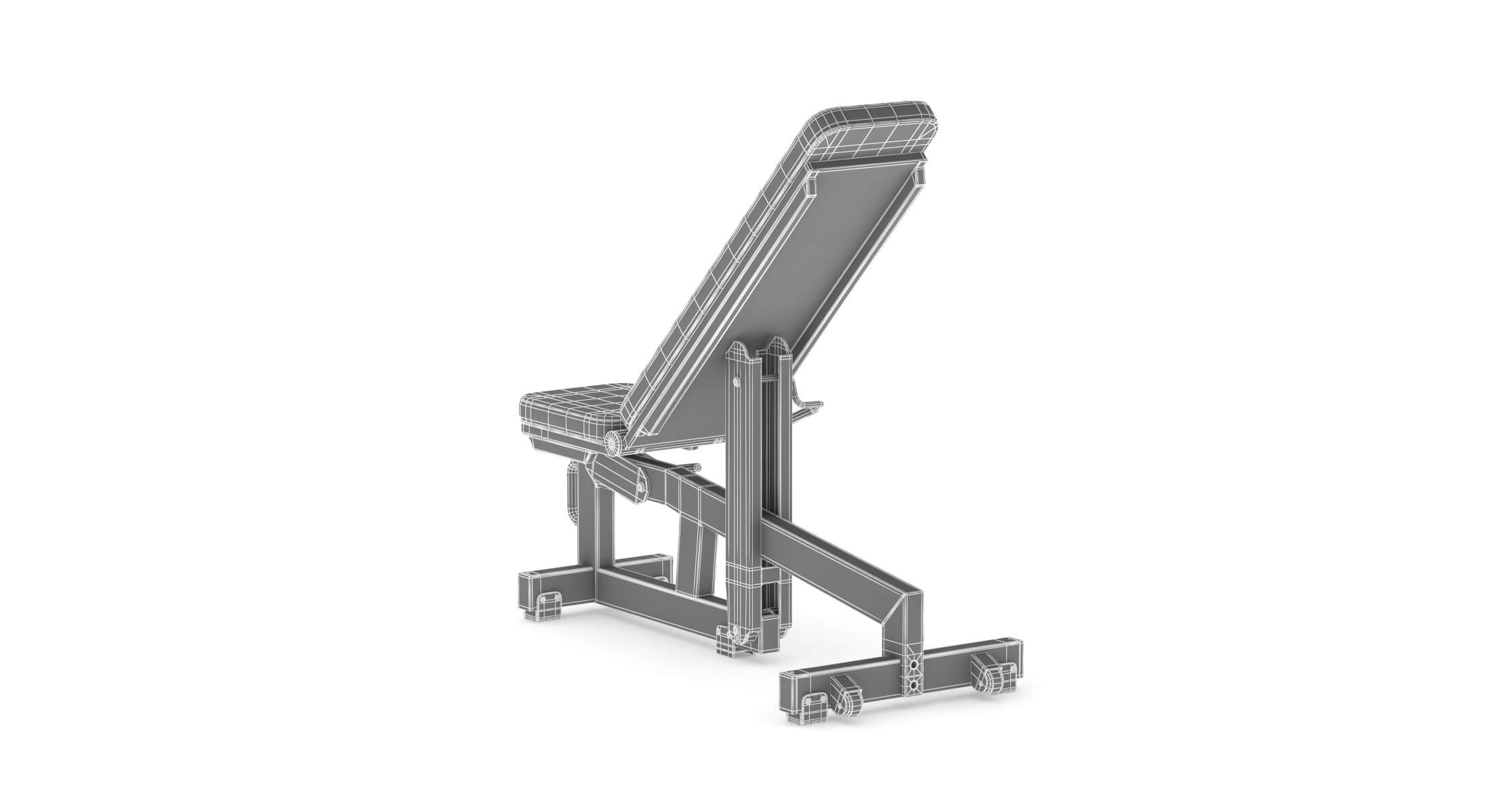 Pure Adjustable Bench - 3D Model by frezzy