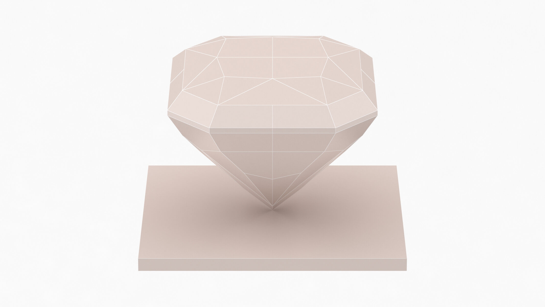 Radiant Cut Diamond - 3D Model by frezzy