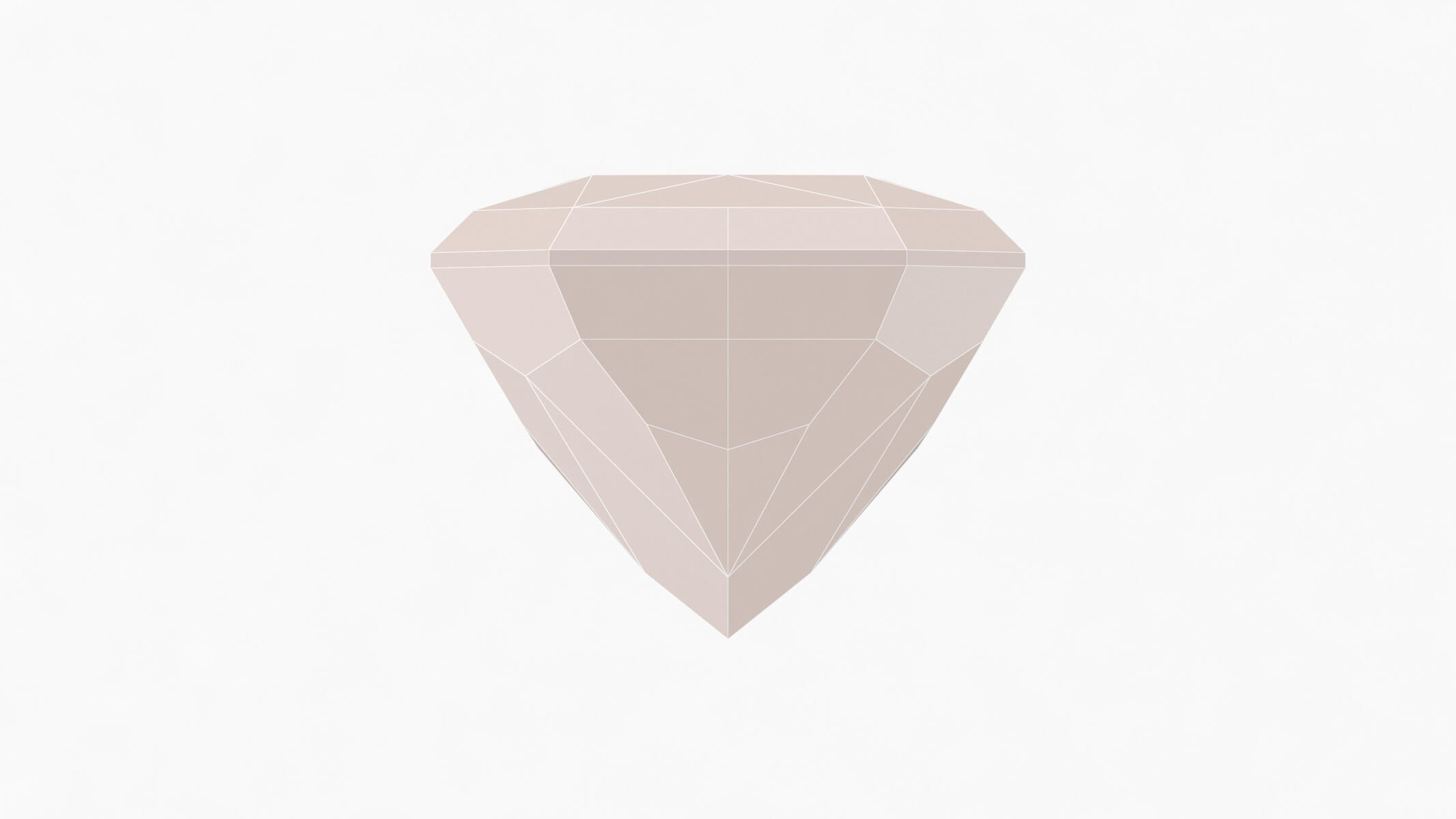 Radiant Cut Diamond - 3D Model by frezzy