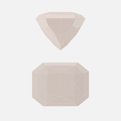 Radiant Cut Diamond - 3D Model by frezzy