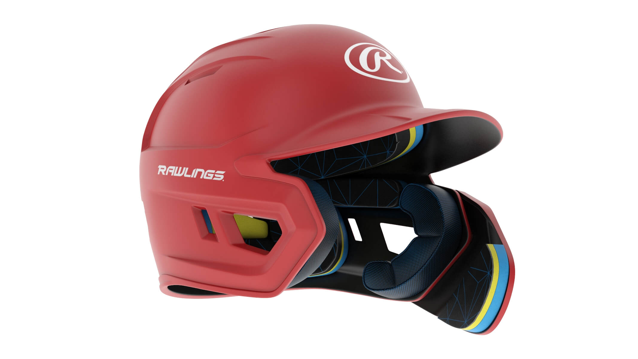 Rawlings Mach Adjust Senior Matte Baseball Batting Helmet - 3D Model by ...