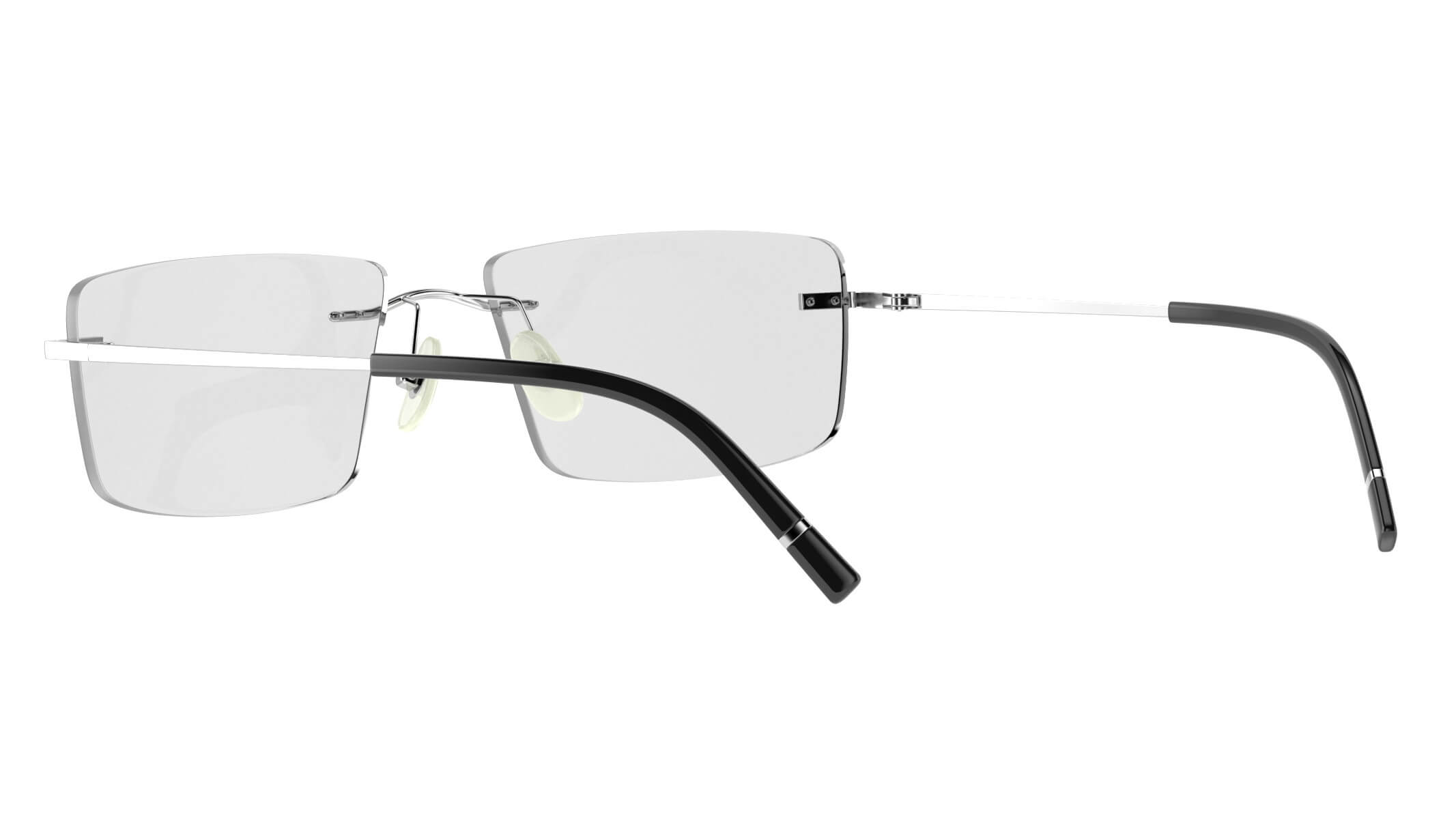 Rectangular Rimless Eyeglasses - 3D Model by frezzy