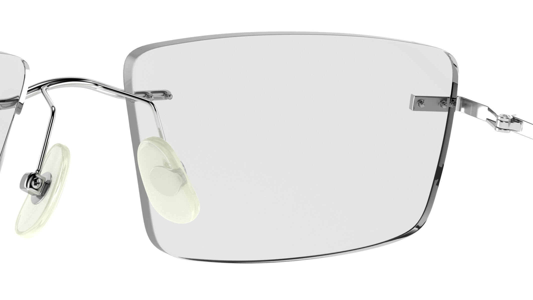 Rectangular Rimless Eyeglasses - 3D Model by frezzy