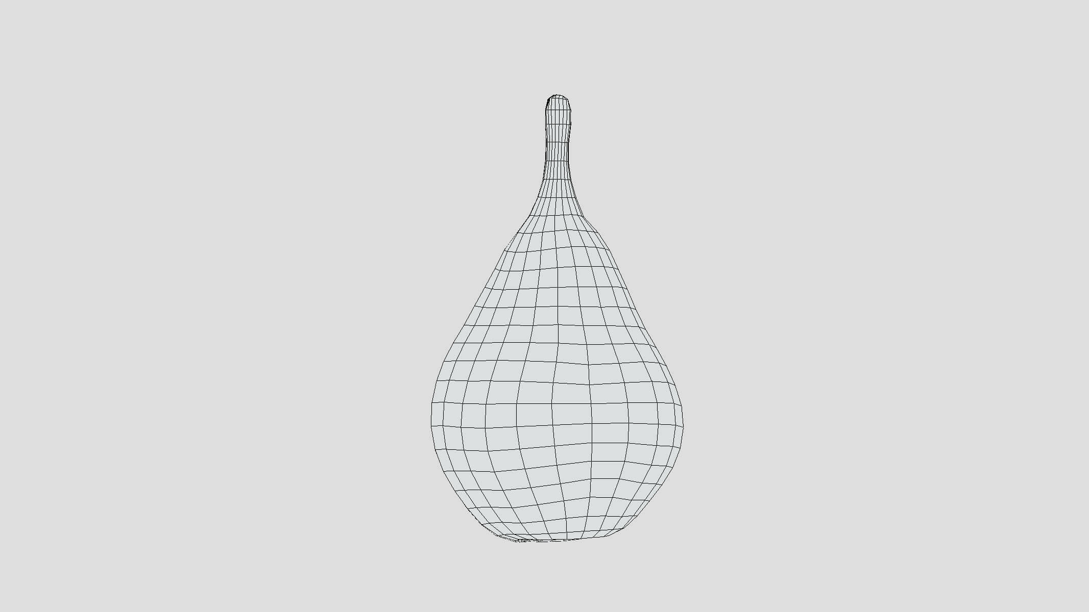 Red Pear Low Poly - 3D Model by frezzy