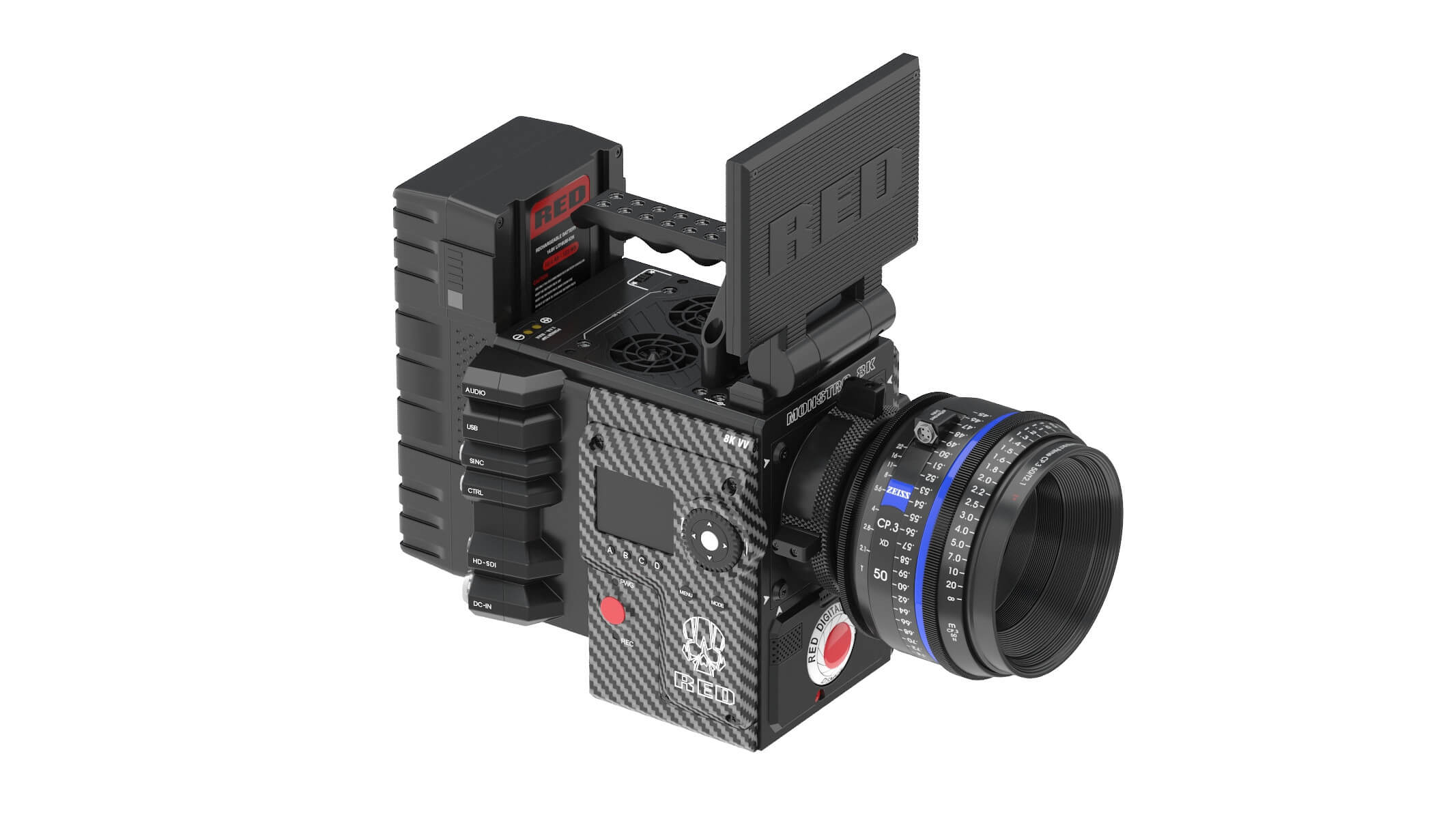 RED Weapon Monstro Cinema Camera - 3D Model by frezzy