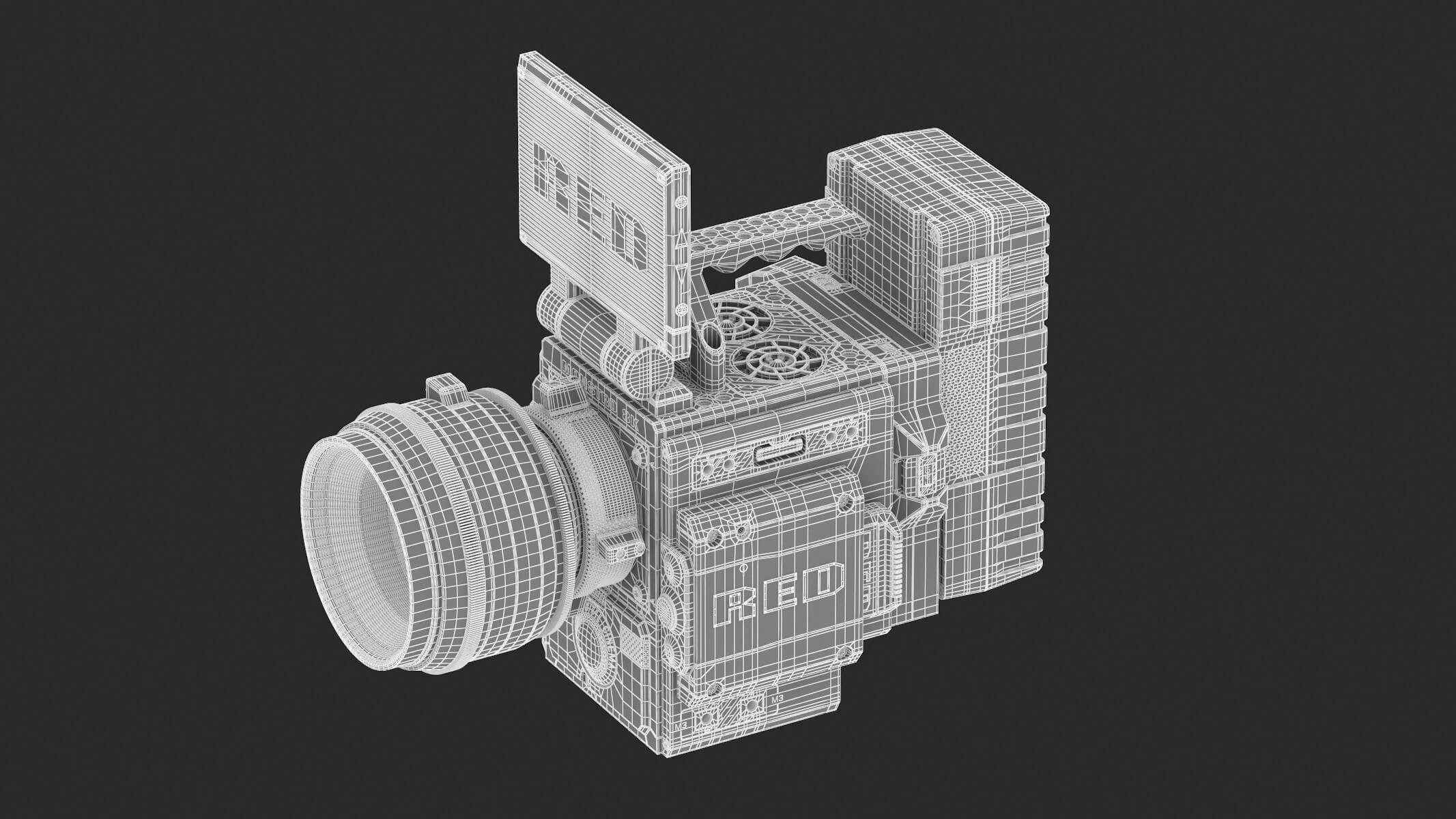 RED Weapon Monstro Cinema Camera - 3D Model by frezzy