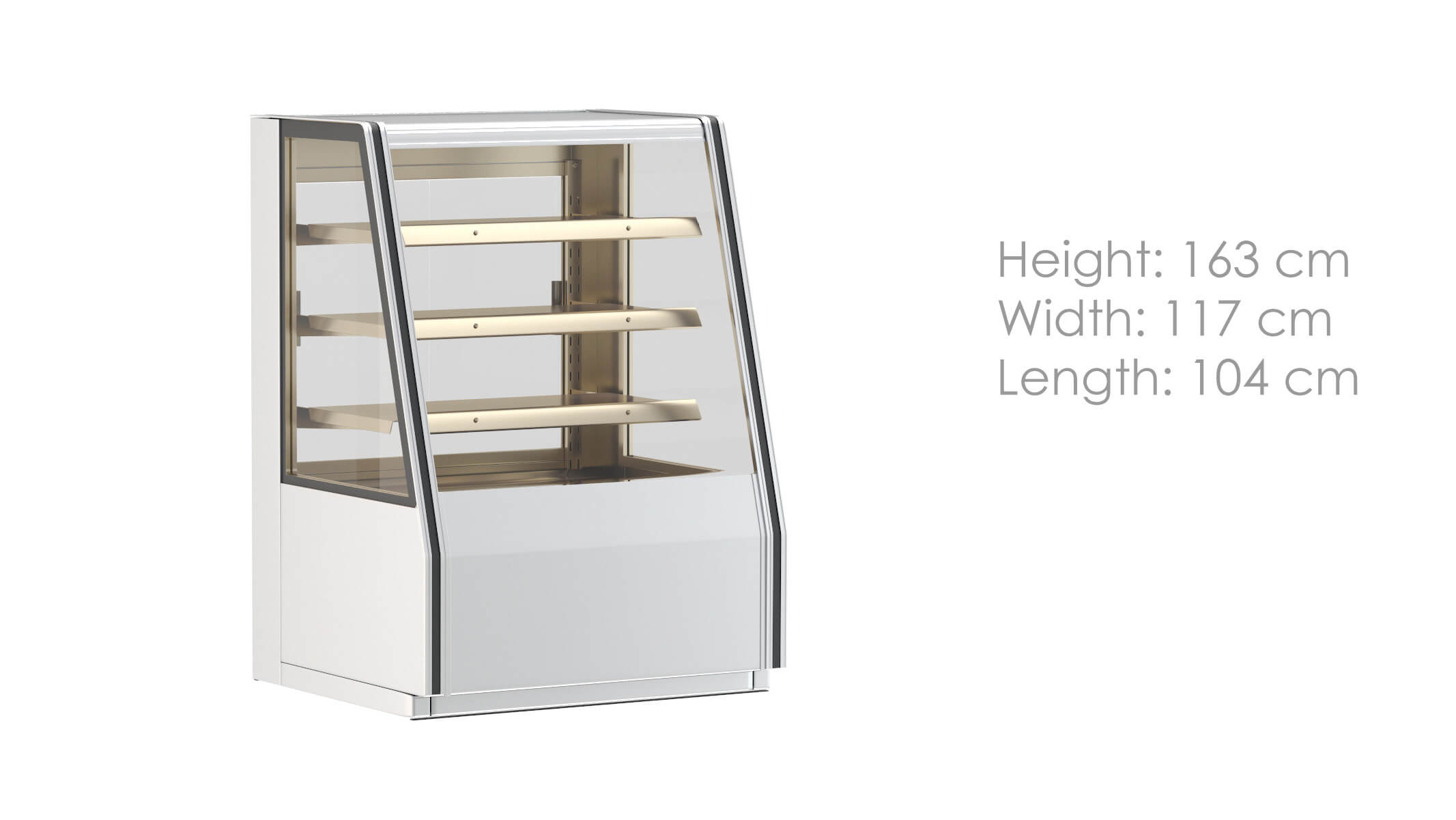 Refrigerated High Bakery Display Case - 3D Model by frezzy