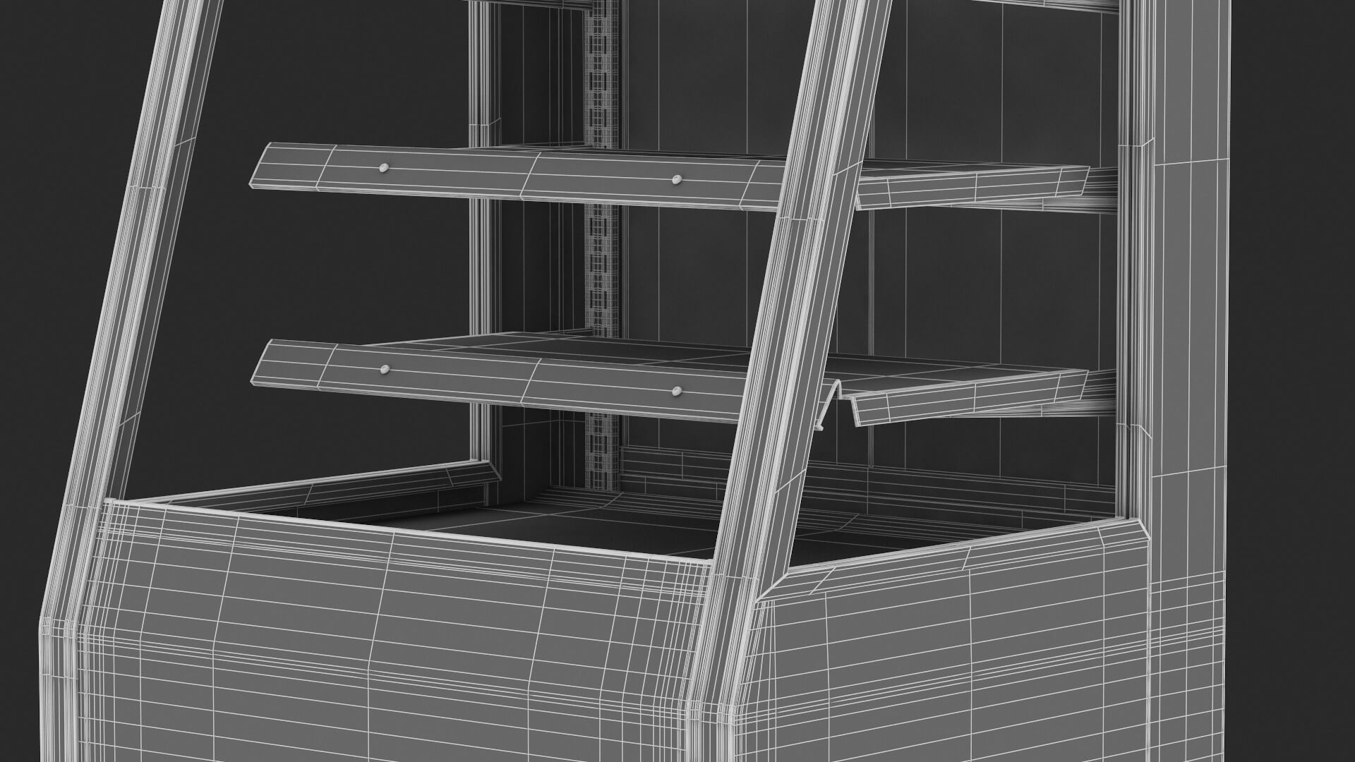 Refrigerated High Bakery Display Case - 3D Model by frezzy