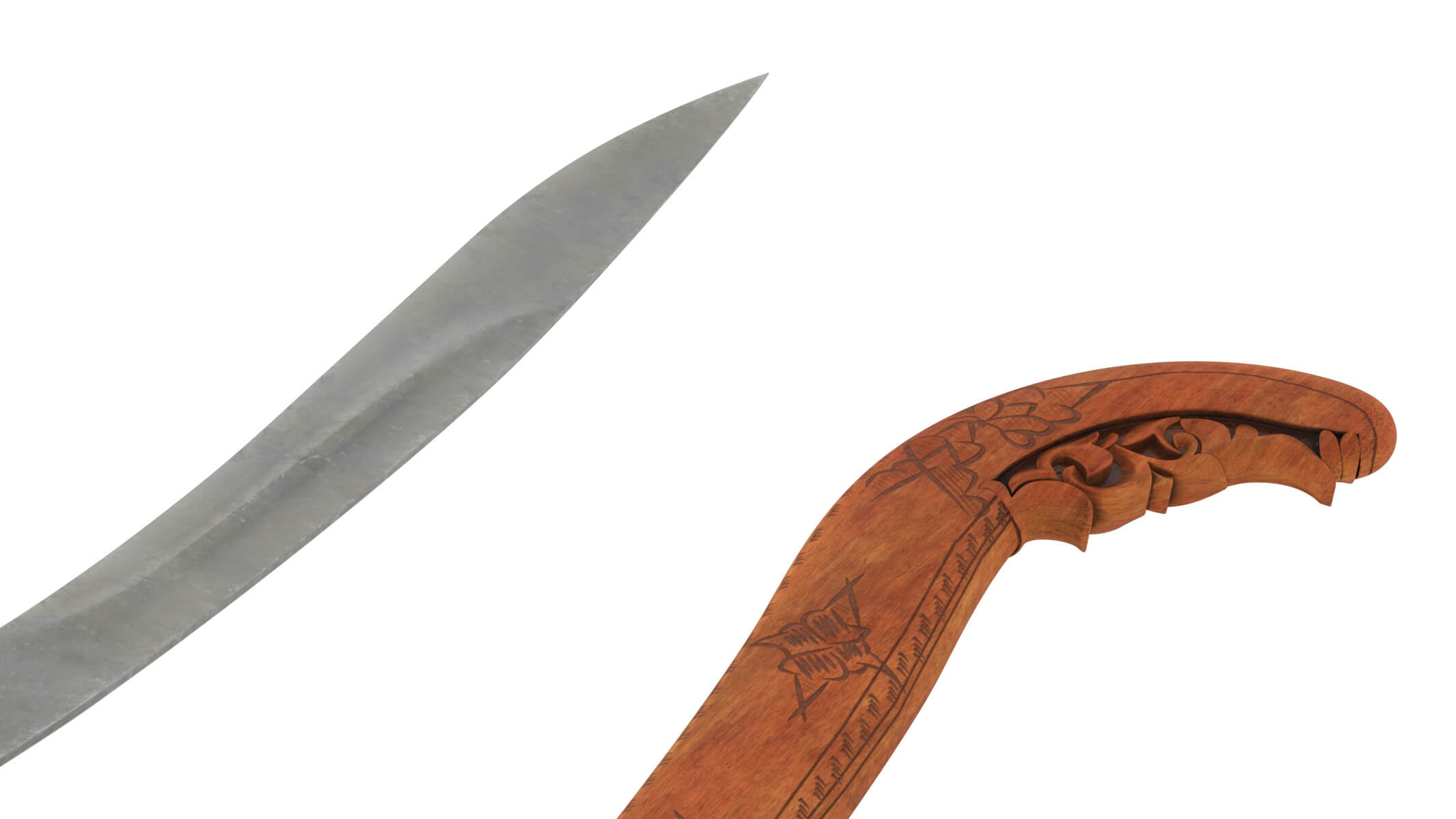 Rencong Dagger - 3D Model by frezzy
