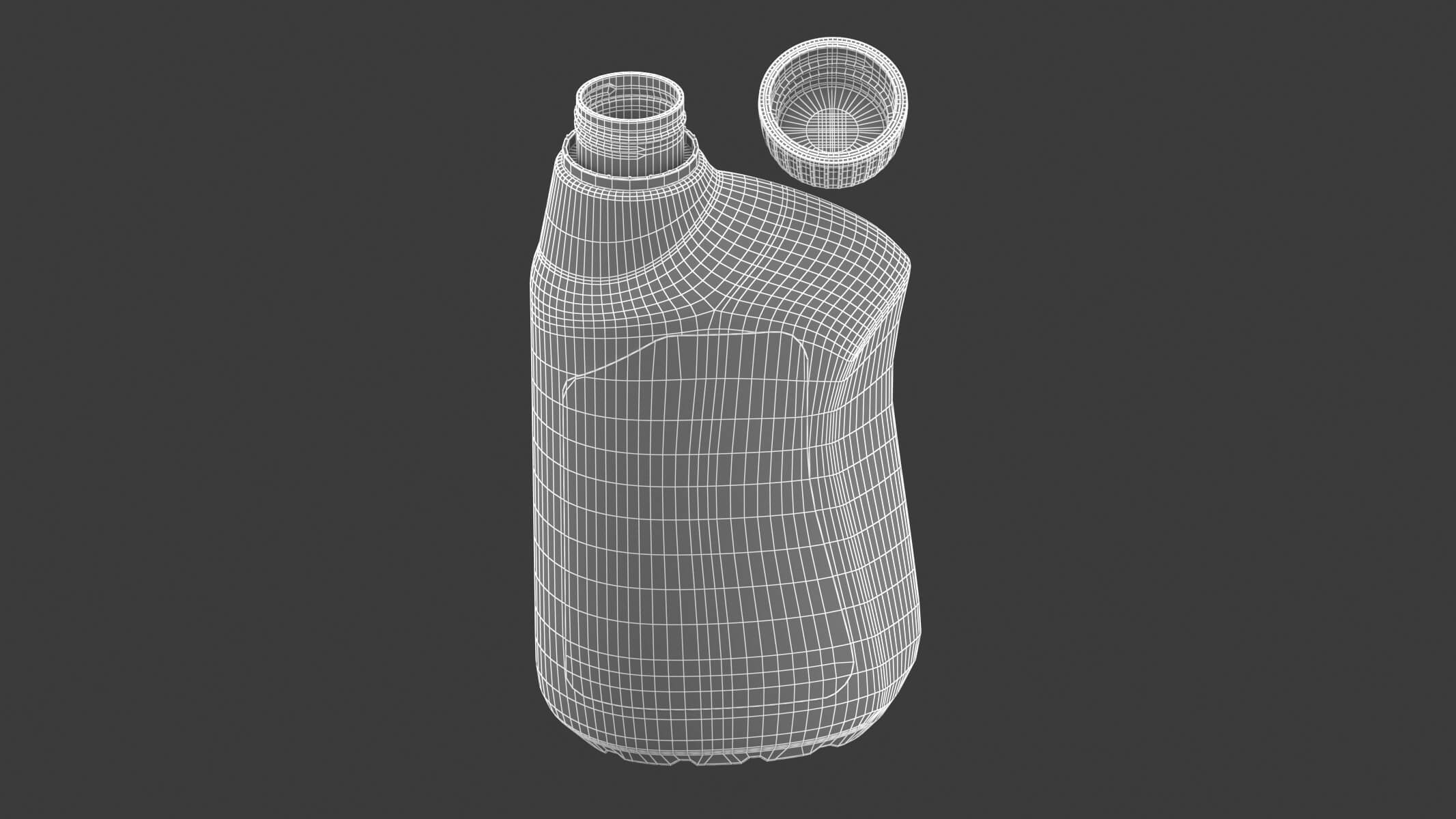 Repsol Moto Scooter 4T 5W-40 Engine Oil 3D Model by frezzy