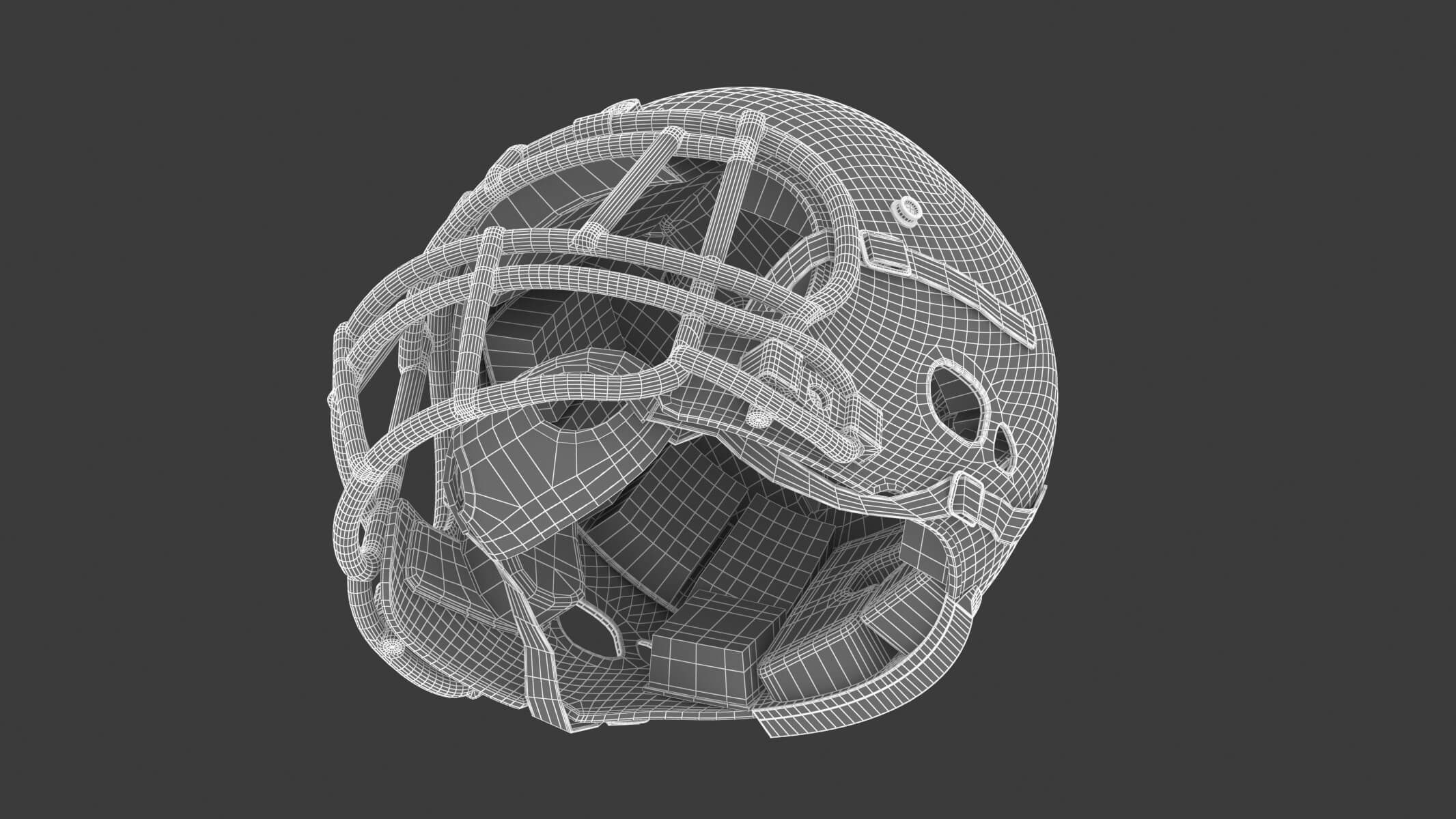 Riddell Revolution Adult Large Football Helmet - 3D Model by frezzy