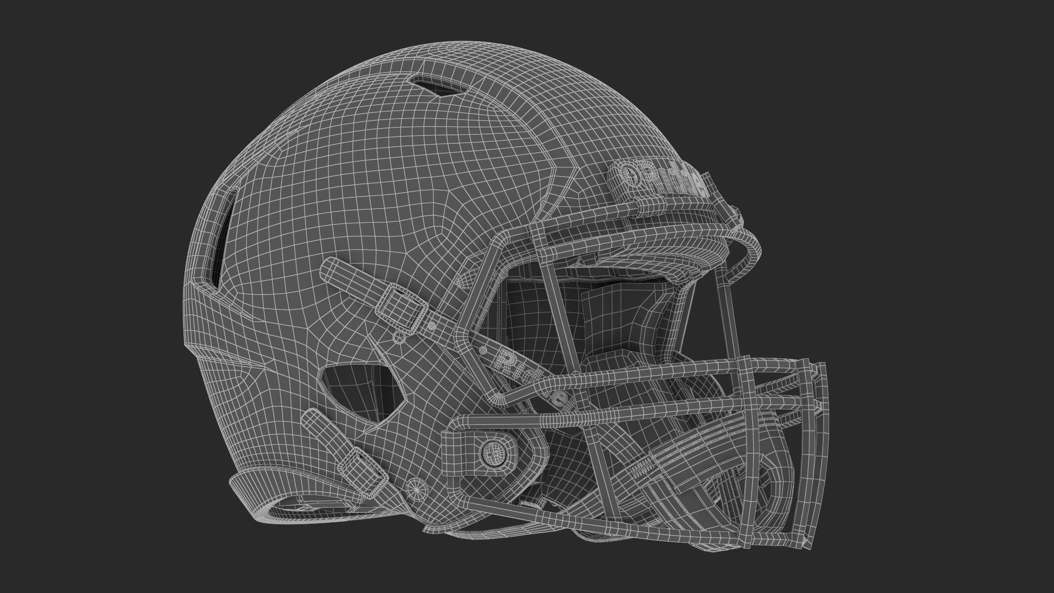 Riddell Victor Youth Helmet - 3D Model by frezzy