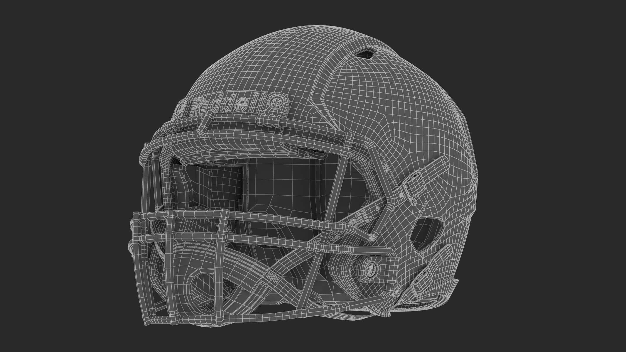 Riddell Victor Youth Helmet - 3D Model by frezzy