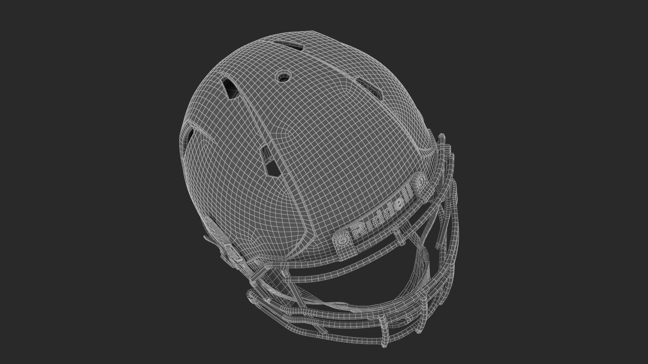 Riddell Victor Youth Helmet - 3D Model by frezzy