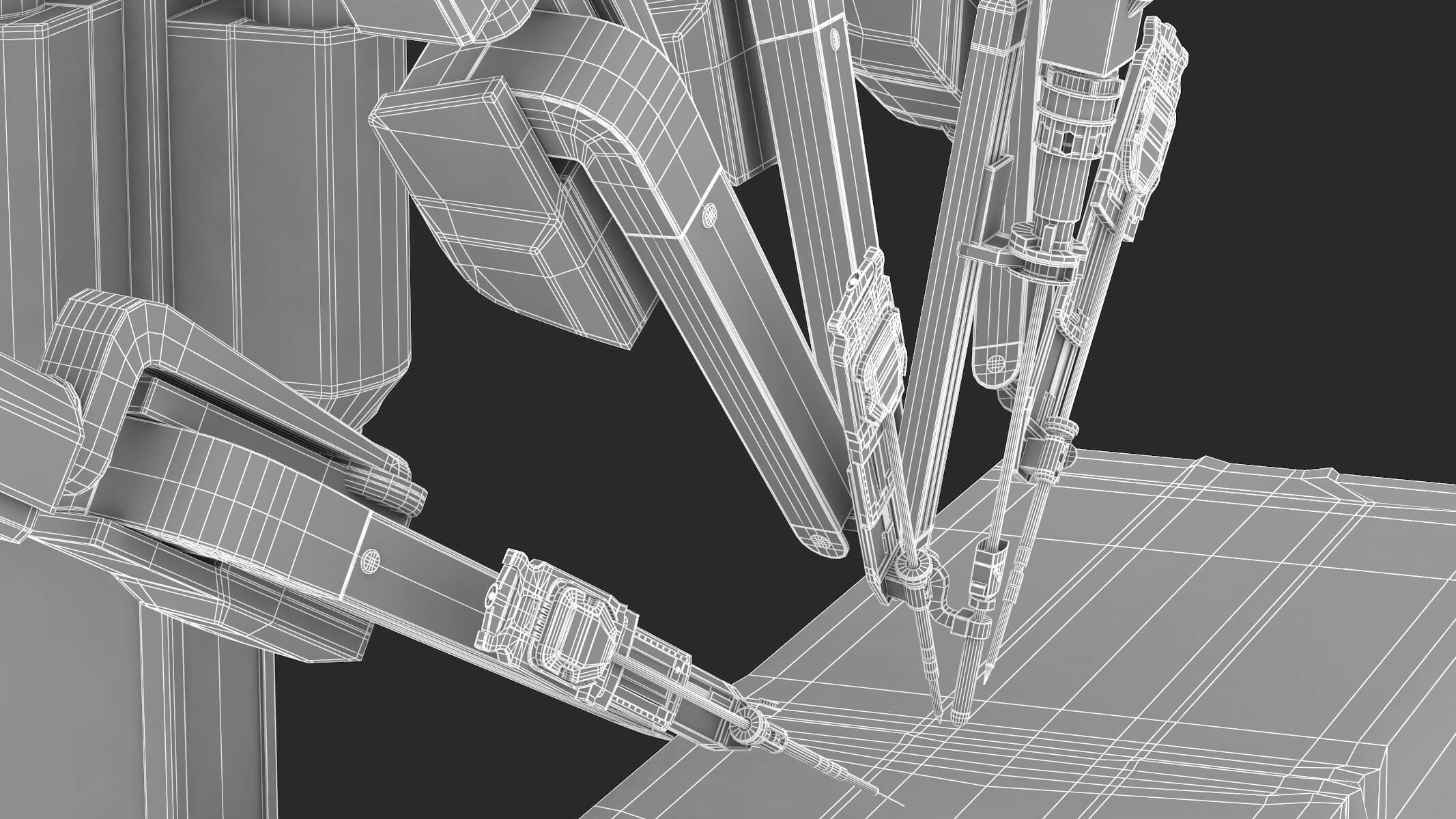 Robotic Surgical System - 3D Model by frezzy