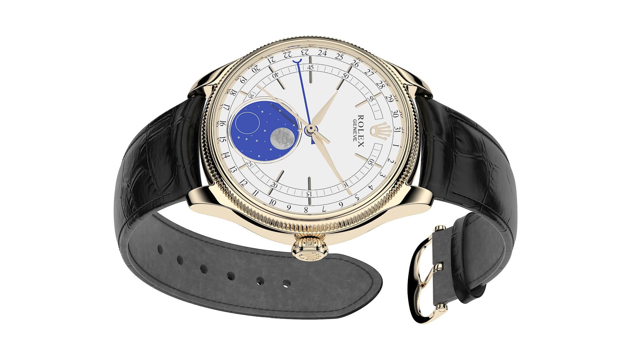 Rolex Cellini Moonphase Close - 3D Model by frezzy