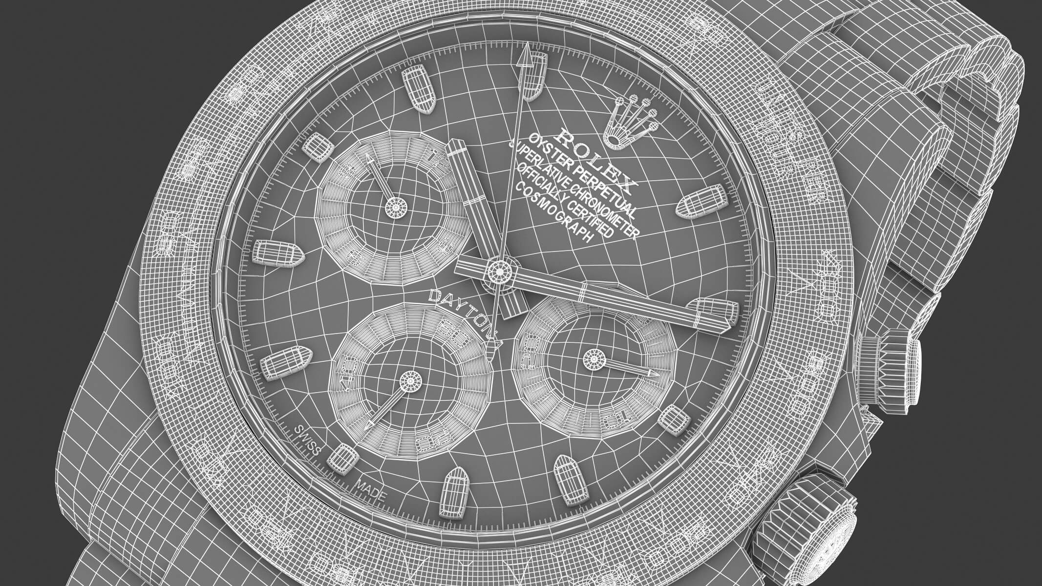 Rolex Daytona Oystersteel - 3D Model by frezzy